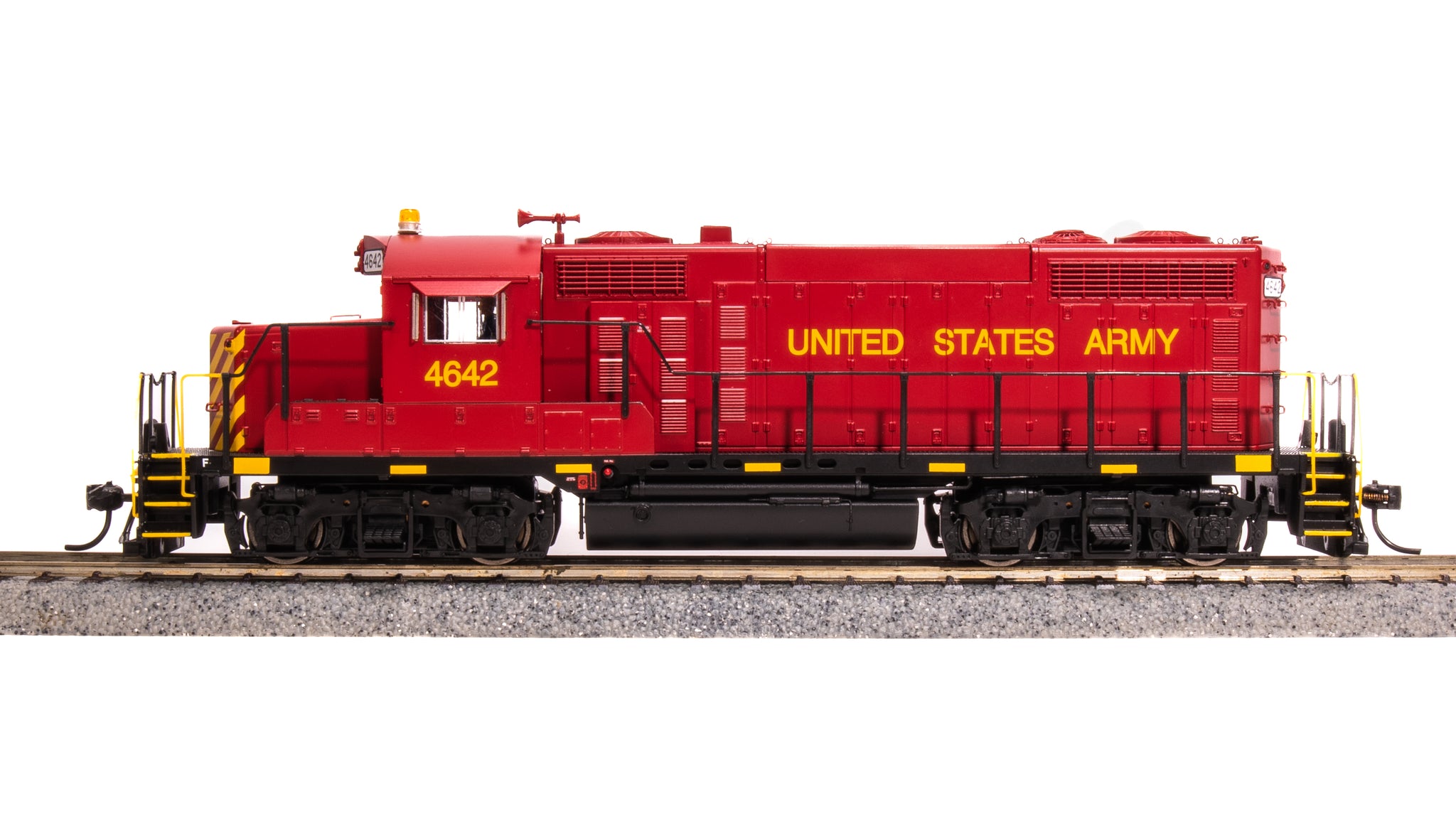 7469 EMD GP20, USAX 4643, Red w/ Yellow, Paragon4 Sound/DC/DCC, HO