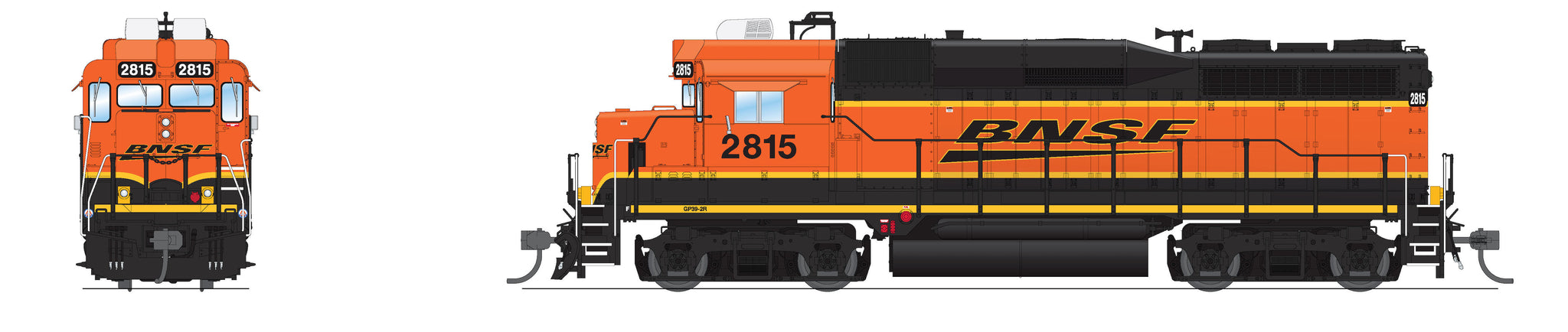 9562 EMD GP30, BNSF 2815, H3 Swoosh, No-Sound / DCC-Ready, HO (GP39-2R