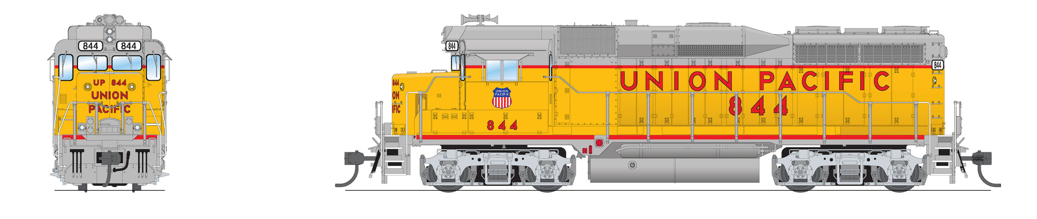 7580 EMD GP30, UP 844, As Appears Today, Paragon4 Sound/DC/DCC, HO