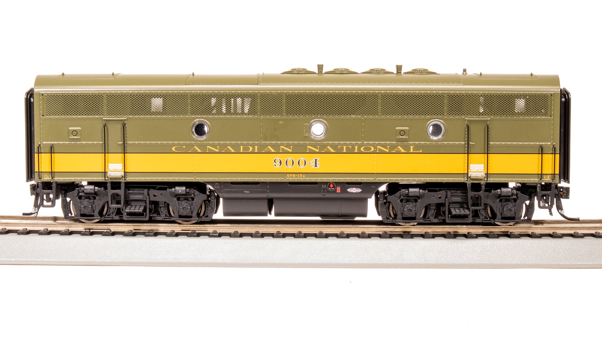 REFURBISHED R8333 EMD F3B, CN 9004, Olive Green & Imitation Gold, No-S