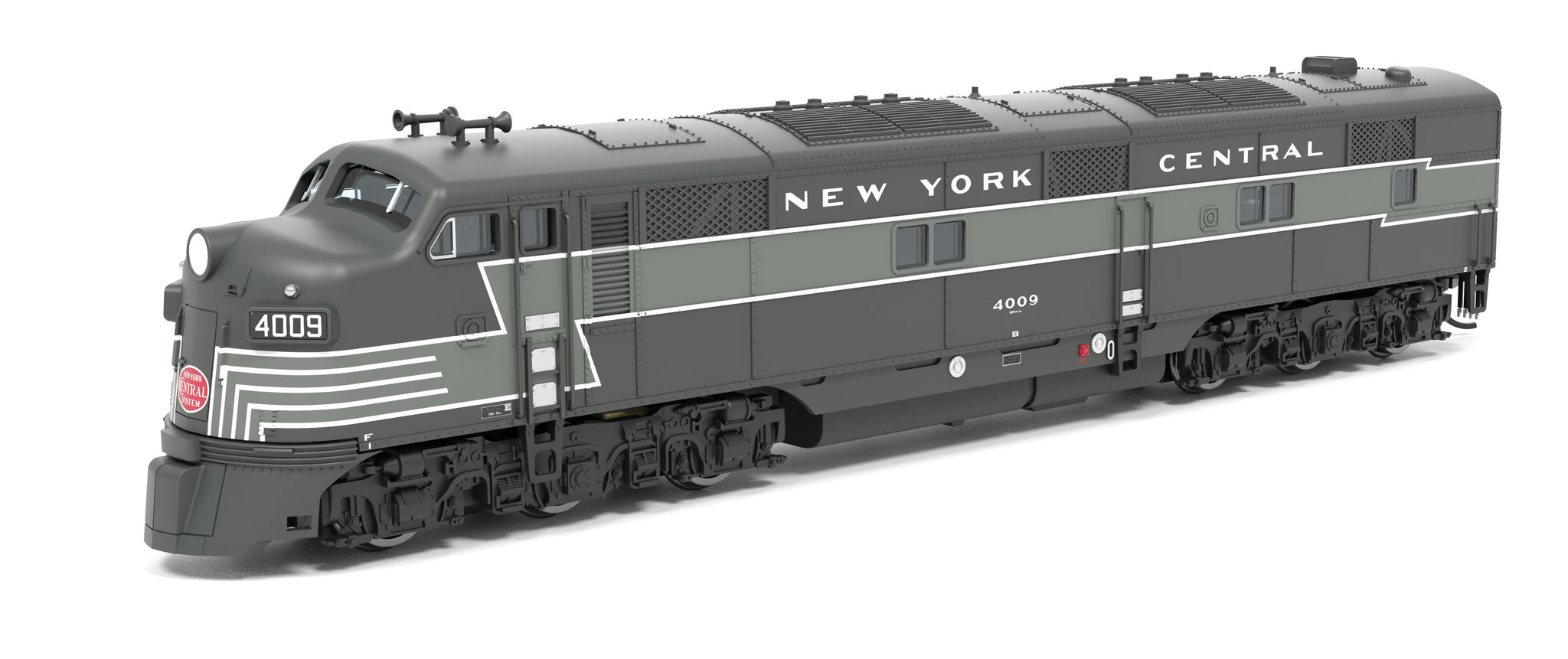 8770 EMD E7A, NYC 4022, Full Lightning Stripe, Paragon4 Sound/DC/DCC,