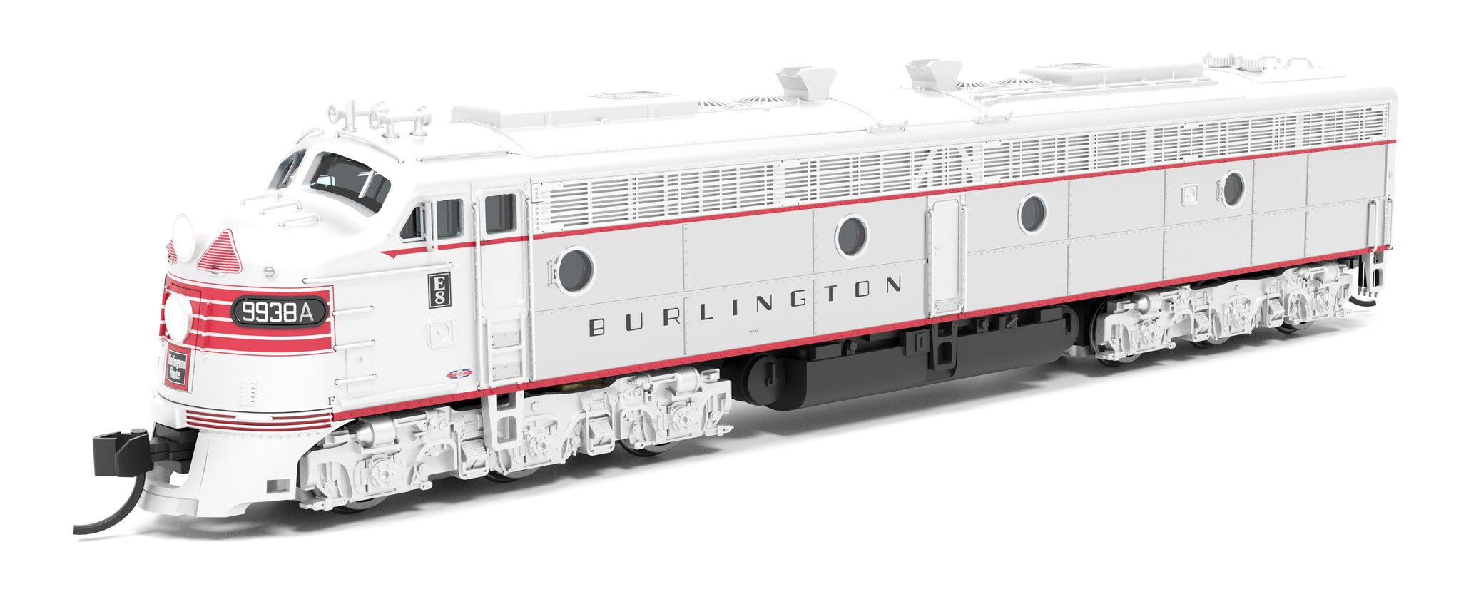 8817 EMD E8A, CB&Q 9945B, w/ Red Stripes, Paragon4 Sound/DC/DCC, N