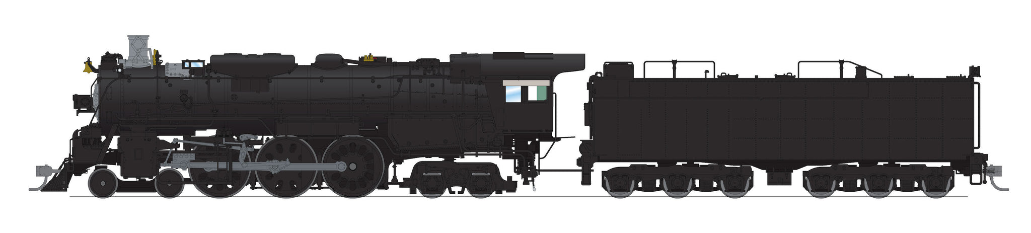 8868 ATSF 3460 Class 4-6-4, Unlettered, Paragon4 Sound/DC/DCC, Smoke,