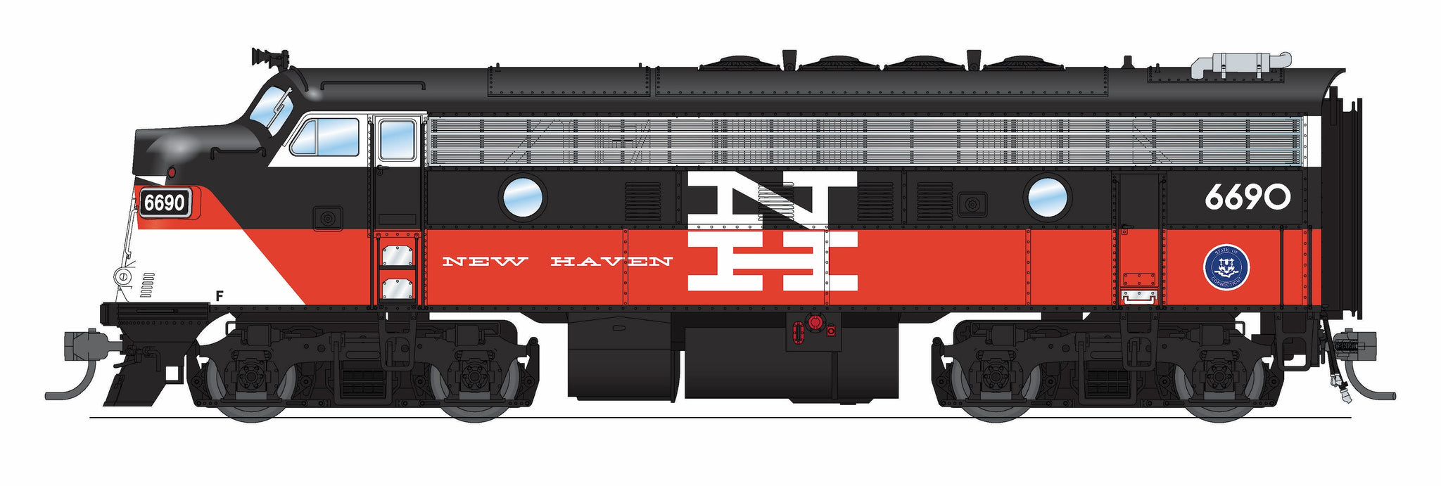 9691 EMD F7A, CDOT 6691, NH McGinnis Scheme, Paragon4 Sound/DC/DCC, HO