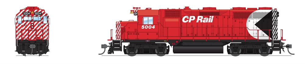7539 EMD GP35, CP 5012, Multimark w/ 5" Stripes, Paragon4 Sound/DC/DCC