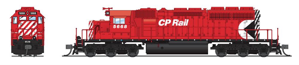 9954 EMD SD40-2, CP 5668, Multimark, No-Sound / DCC-Ready, N