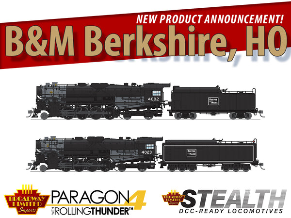 NEW PRODUCT ANNOUNCEMENT: B&M T1a and T1b Berkshires, Big Boy and Stoc