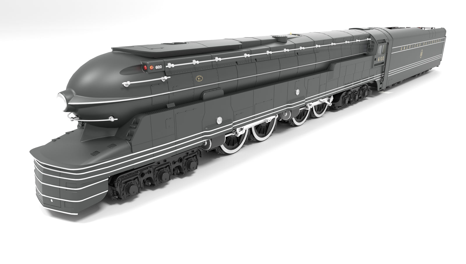 9376 PRR S1 6-4-4-6 Duplex, #6100, 1939 World's Fair Appearance, No-So