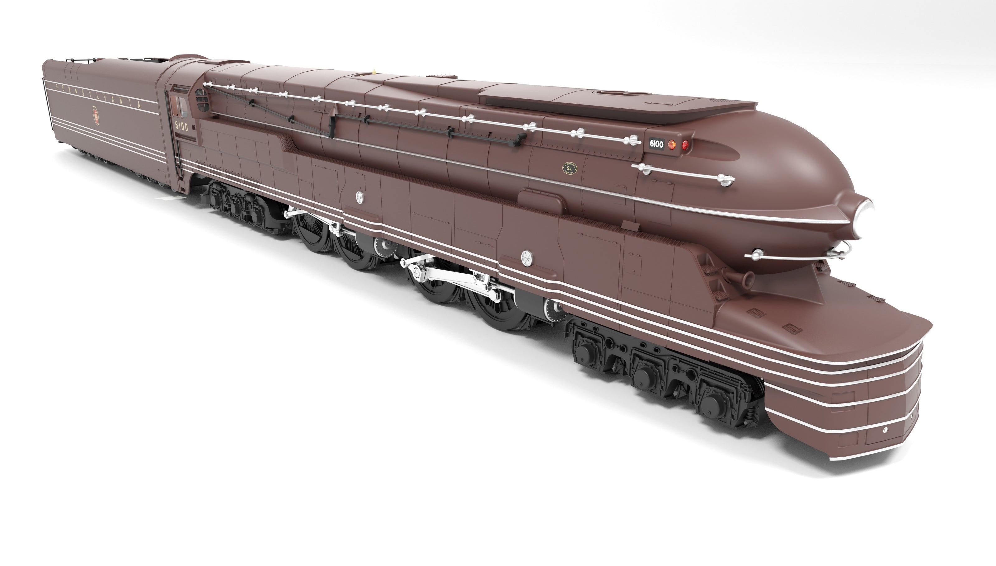 4378 PRR S1 6-4-4-6 Duplex, #6100, Tuscan Red Fantasy Paint, Paragon4