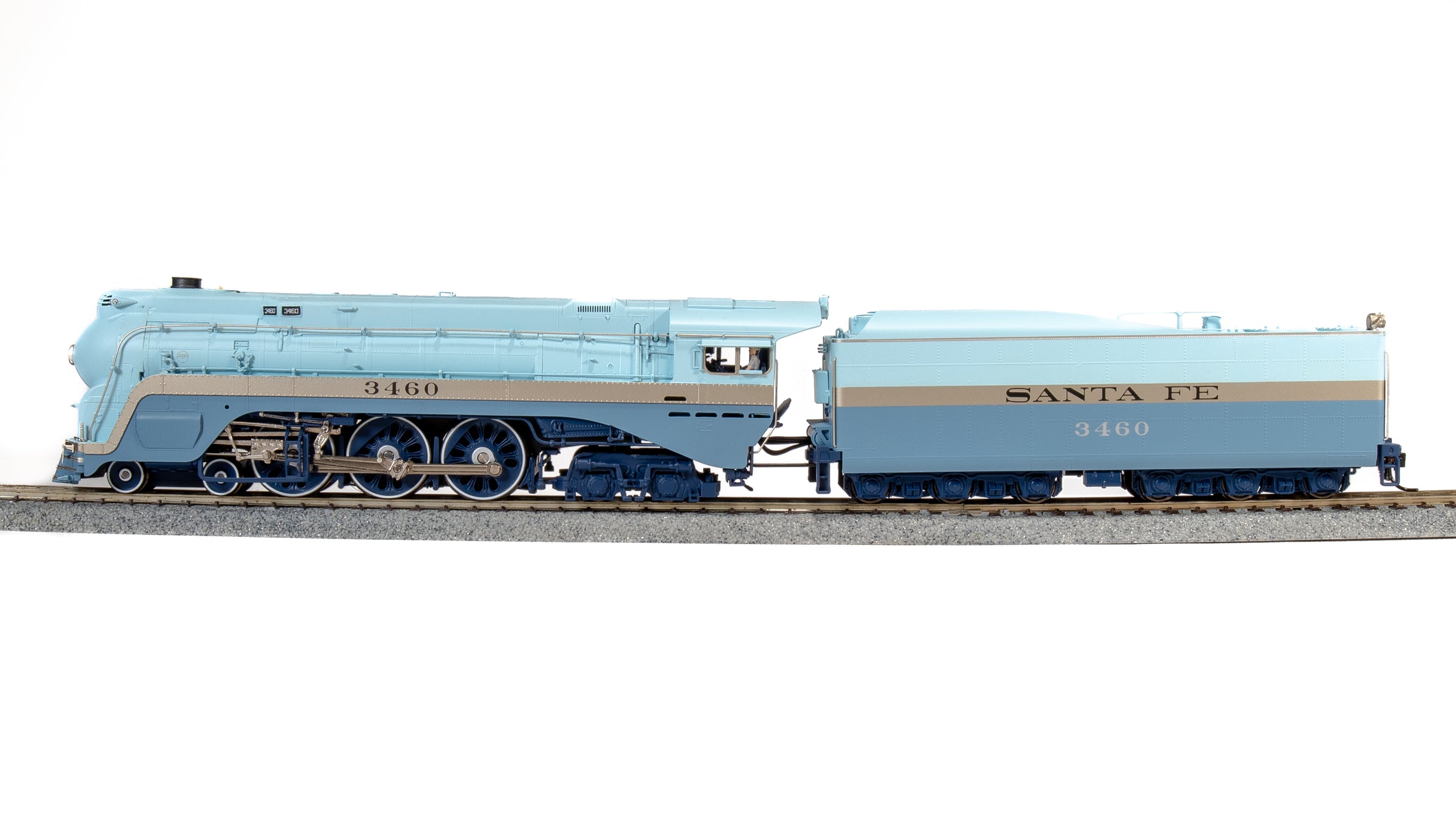 7350 ATSF Blue Goose, #3460, As-Delivered w/ 3460 on side of tender, P