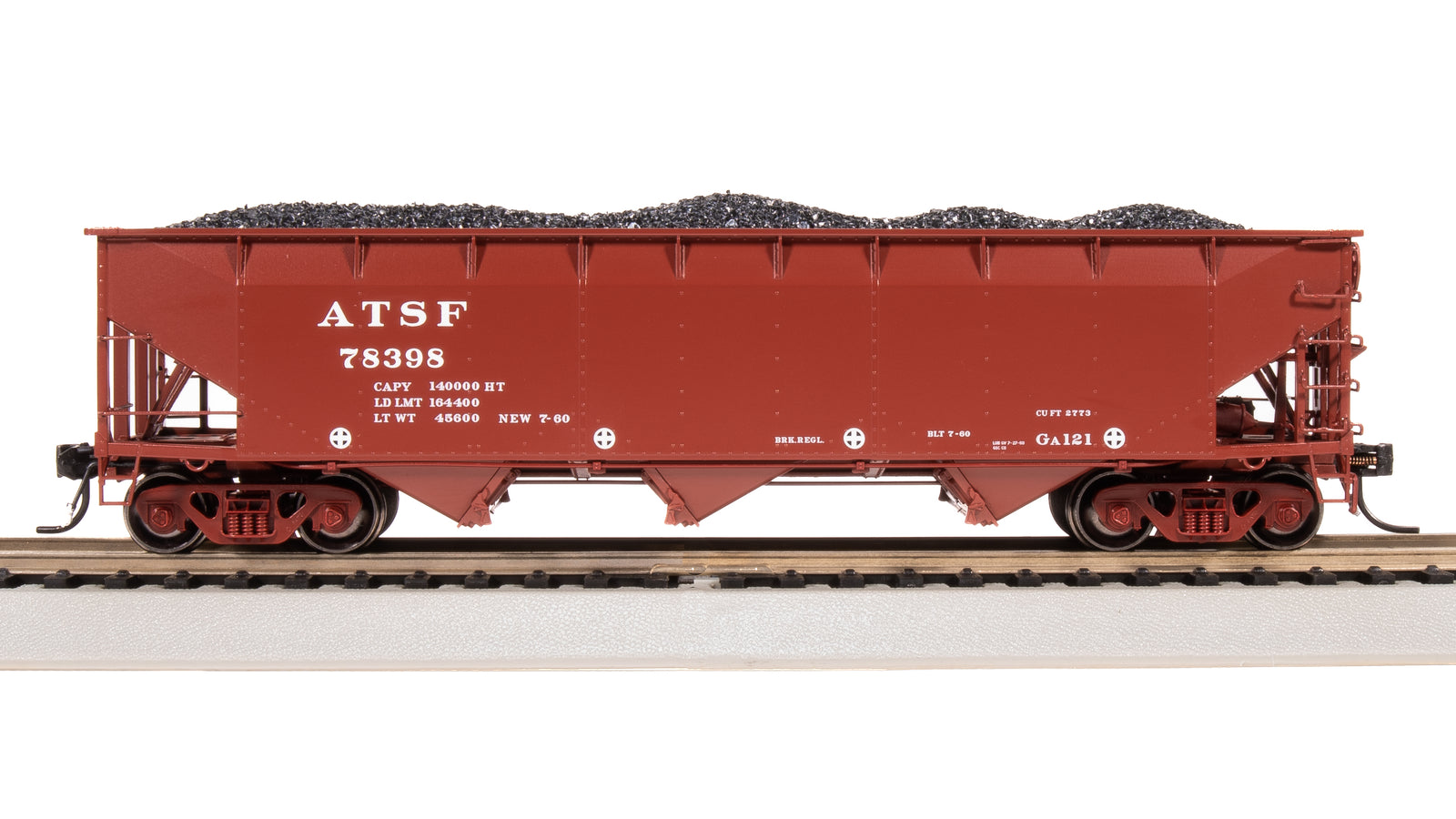 7370 AAR 70-ton Triple Hopper, ATSF, 4-PACK, HO