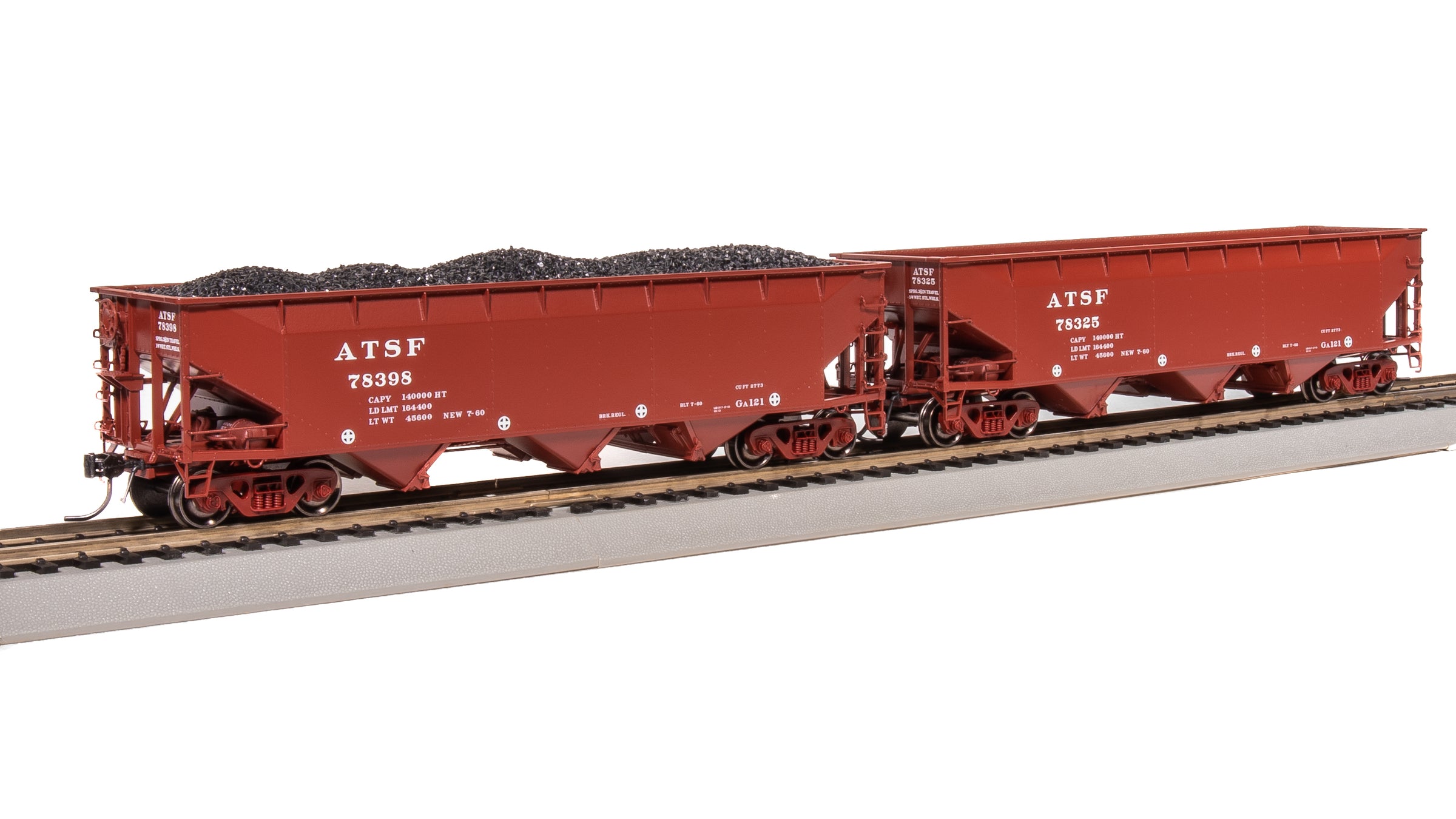 7370 AAR 70-ton Triple Hopper, ATSF, 4-PACK, HO