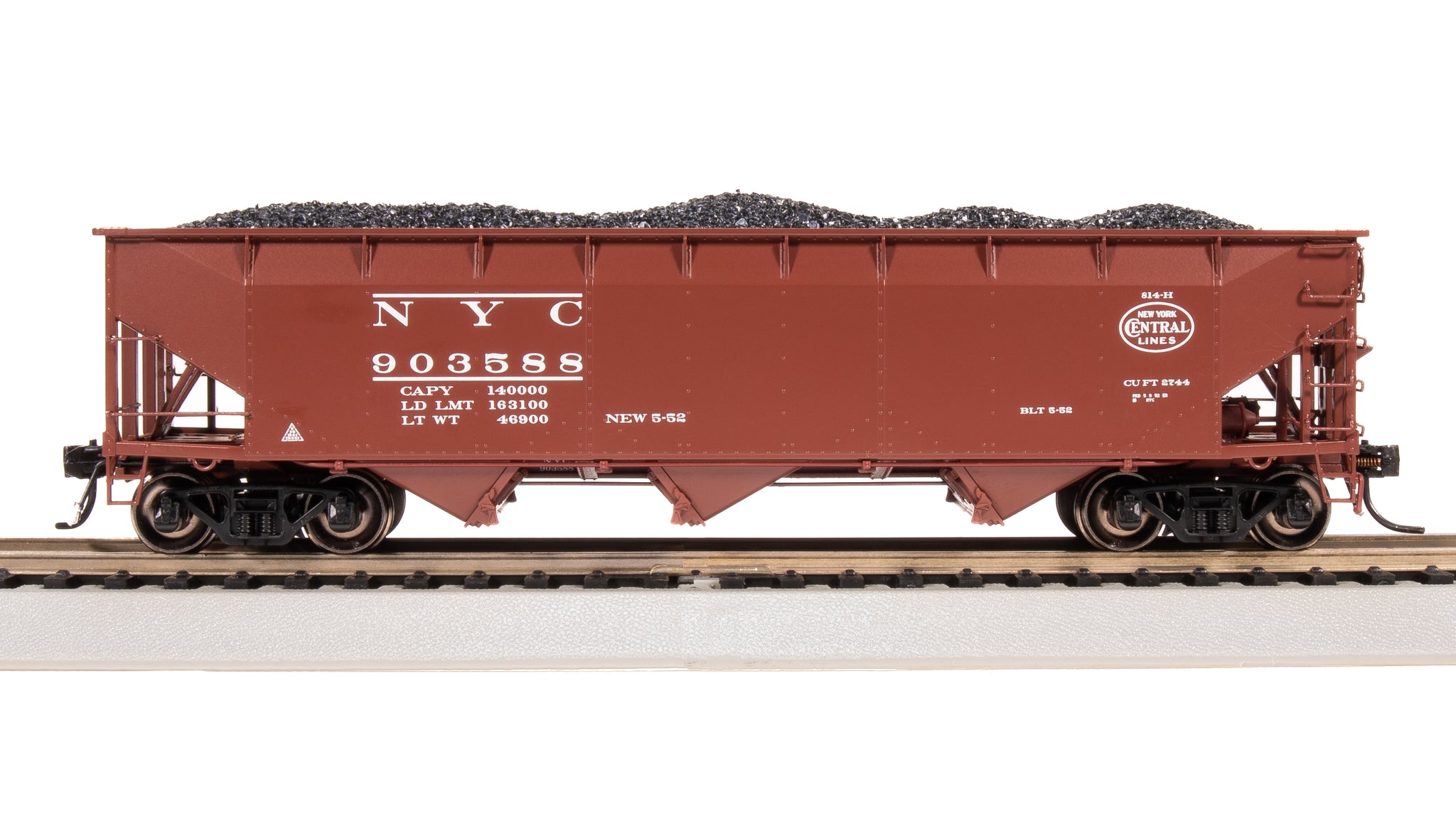 7376 AAR 70-ton Triple Hopper, NYC, 4-PACK, HO