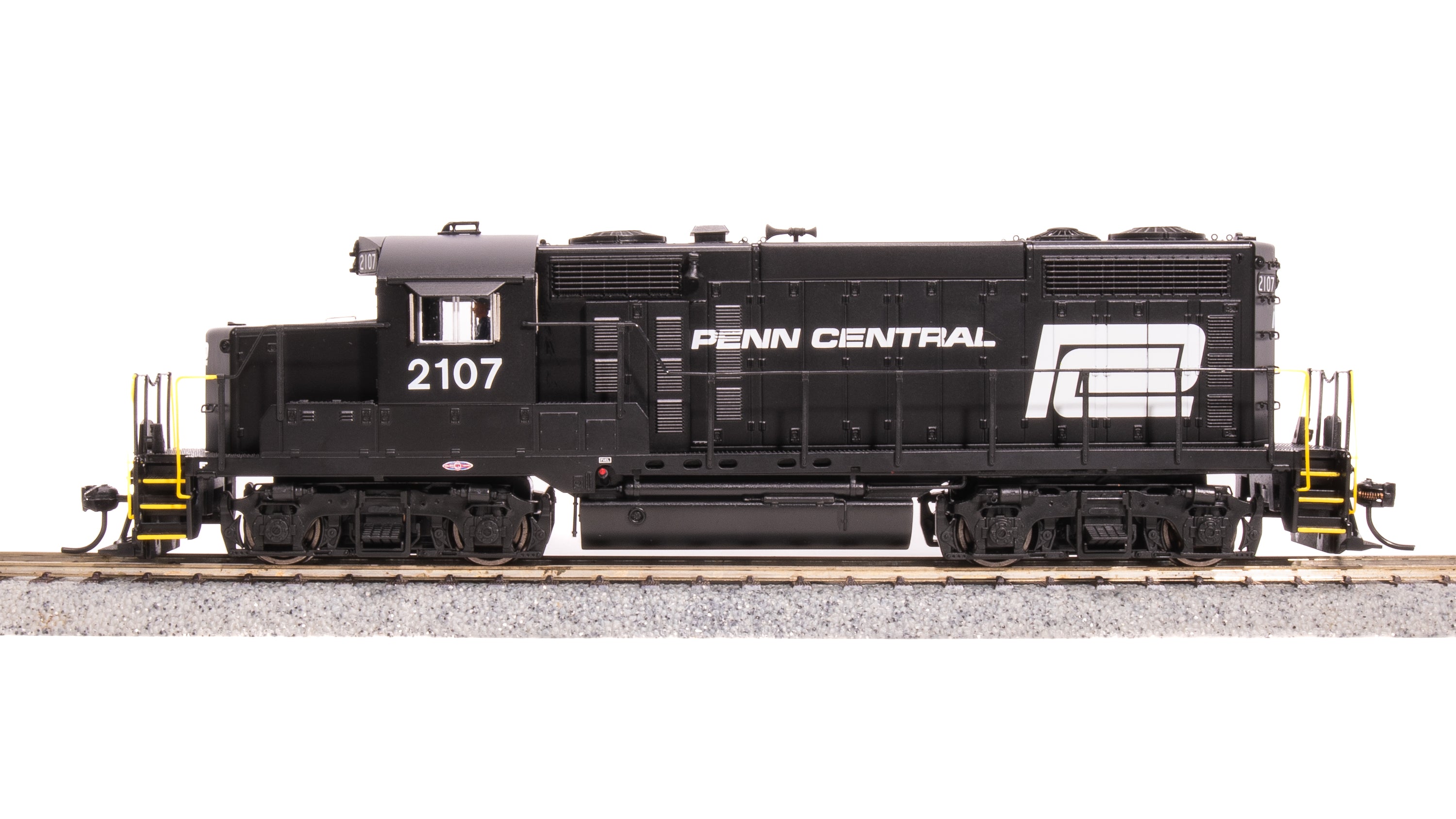 7458 EMD GP20, PC 2107, Black w/ White, Paragon4 Sound/DC/DCC, HO