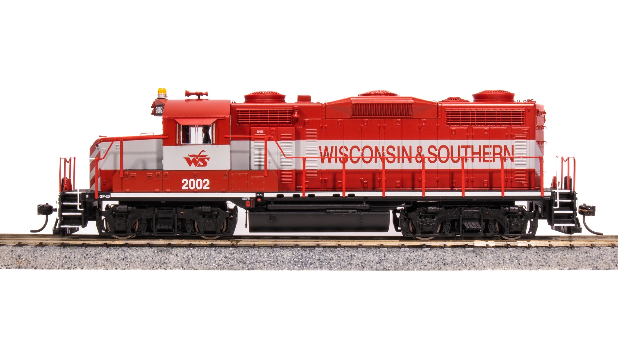 7470 EMD GP20, WSOR 2002, Red and Gray, Paragon4 Sound/DC/DCC, HO