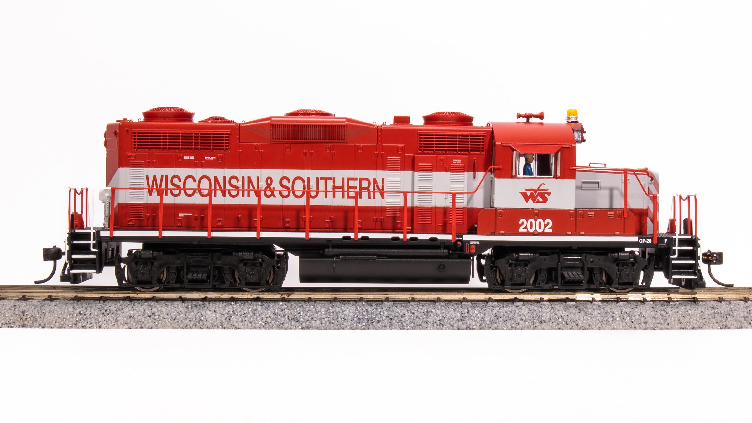 7470 EMD GP20, WSOR 2002, Red and Gray, Paragon4 Sound/DC/DCC, HO