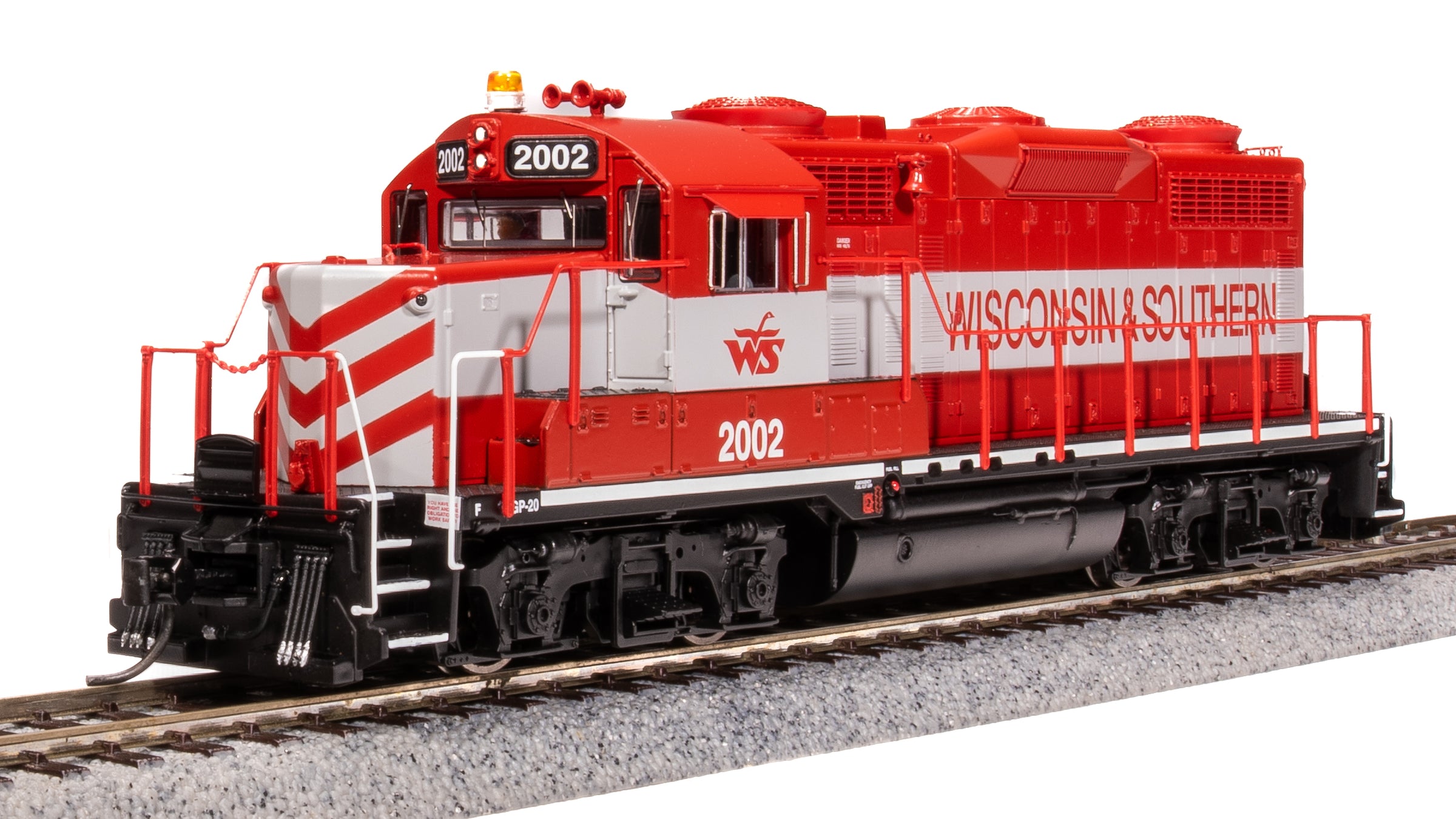 7470 EMD GP20, WSOR 2002, Red and Gray, Paragon4 Sound/DC/DCC, HO
