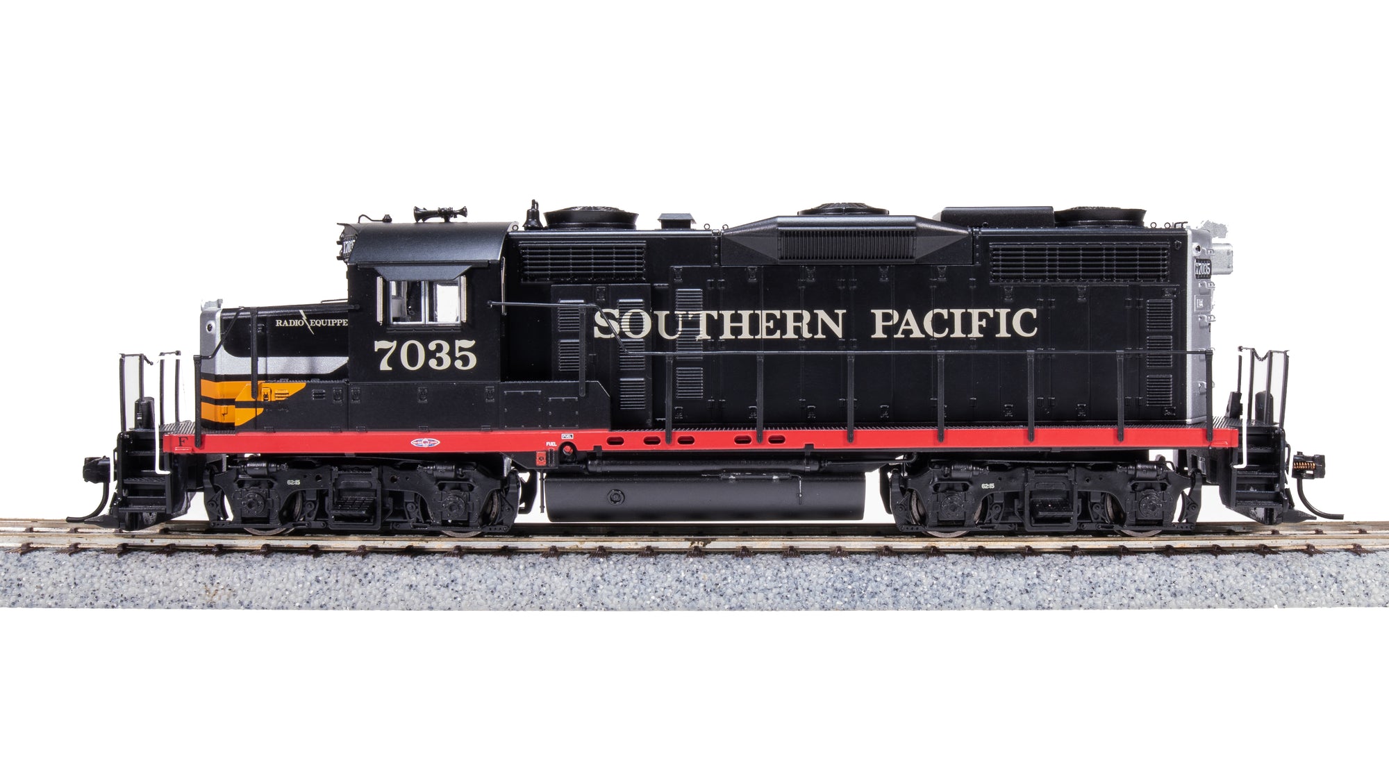 7476 EMD GP20, SP 7035, Black Widow Scheme, Paragon4 Sound/DC/DCC, HO