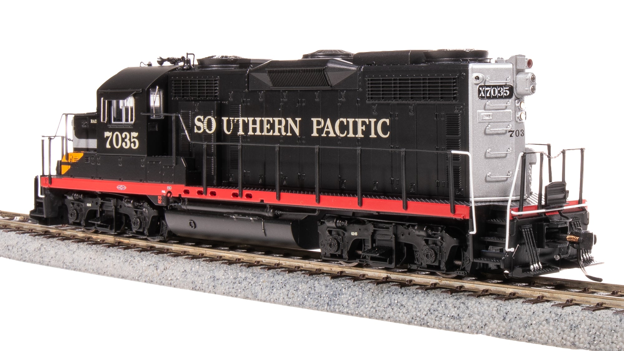7476 EMD GP20, SP 7035, Black Widow Scheme, Paragon4 Sound/DC/DCC, HO