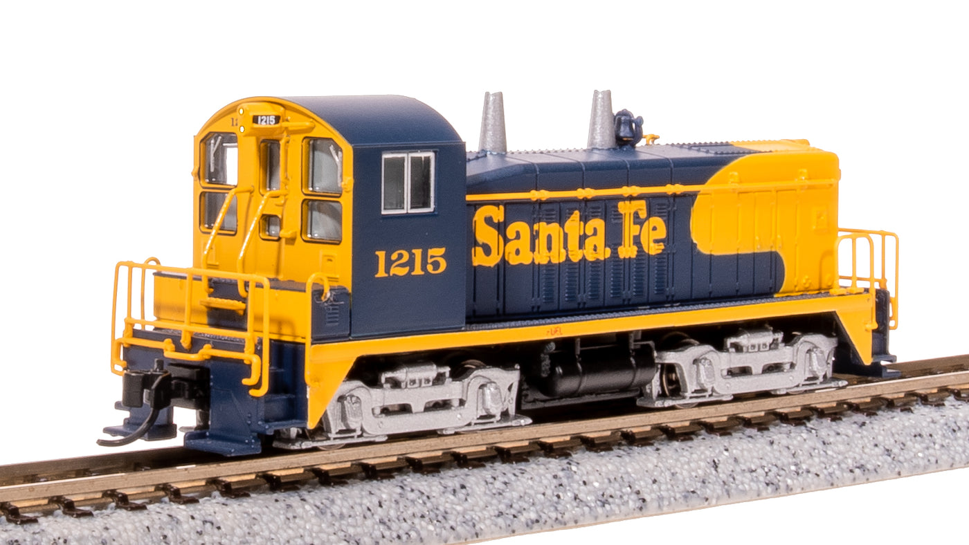 7480 EMD NW2, ATSF 1215, Yellow Bonnet, Paragon4 Sound/DC/DCC, N