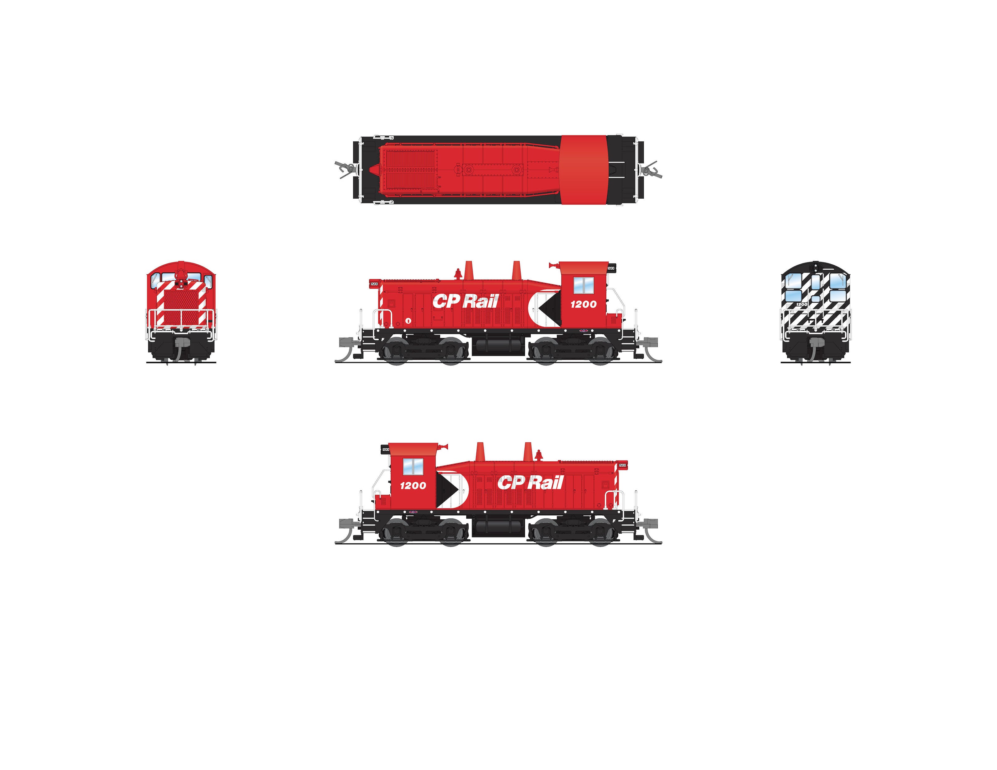 7512 EMD SW9, CP 1200, Multimark Scheme, Paragon4 Sound/DC/DCC, N (NP)