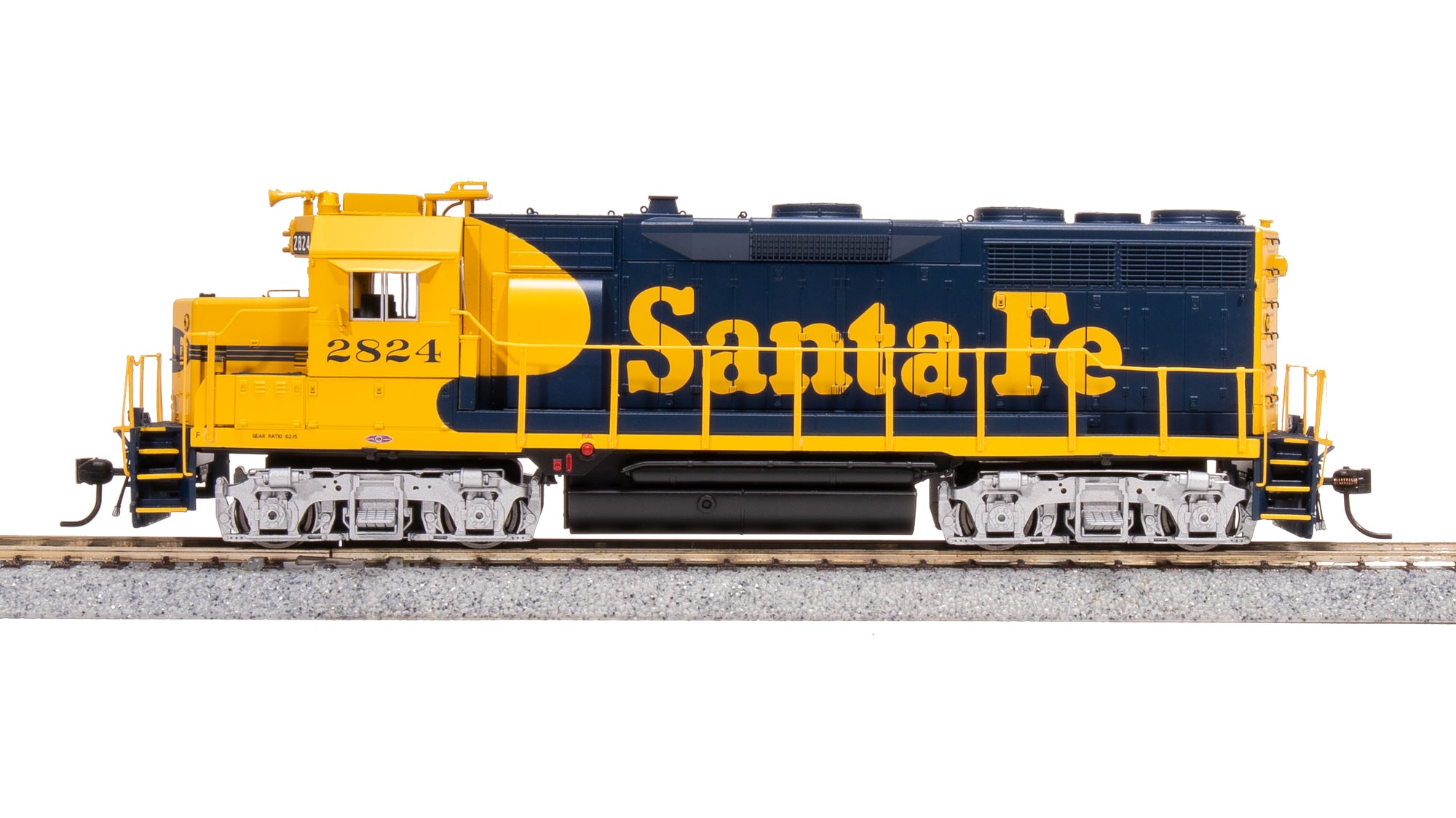 7530 EMD GP35, ATSF 2824, Blue Warbonnet, Paragon4 Sound/DC/DCC, HO (G