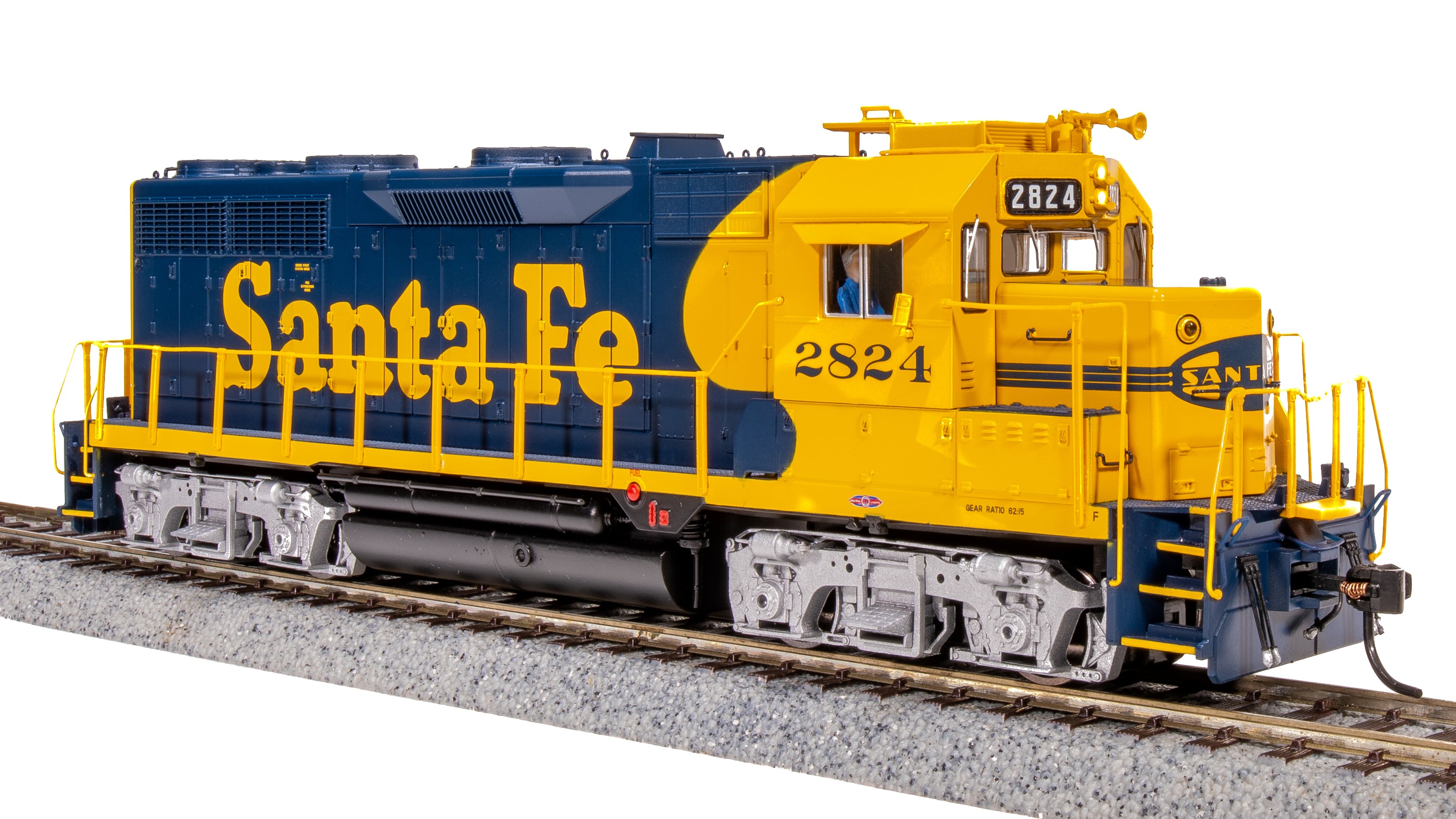 7531 Emd Gp35 Atsf 2828 Blue Warbonnet Paragon4 Sound Dc Dcc Ho G
