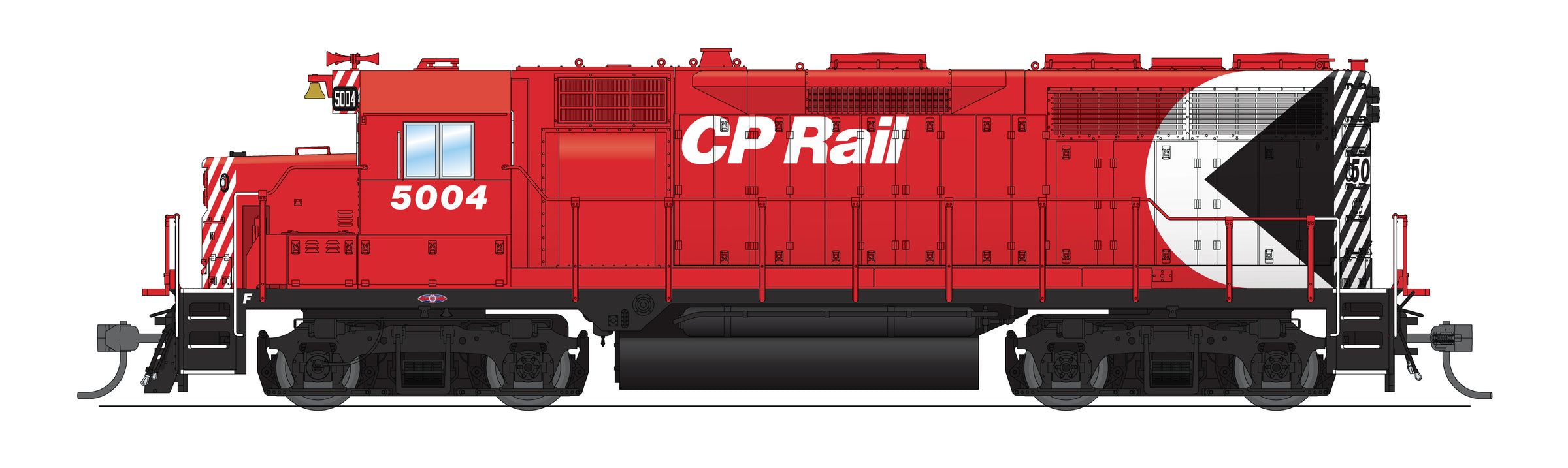 7538 EMD GP35, CP 5004, Multimark w/ 5" Stripes, Paragon4 Sound/DC/DCC
