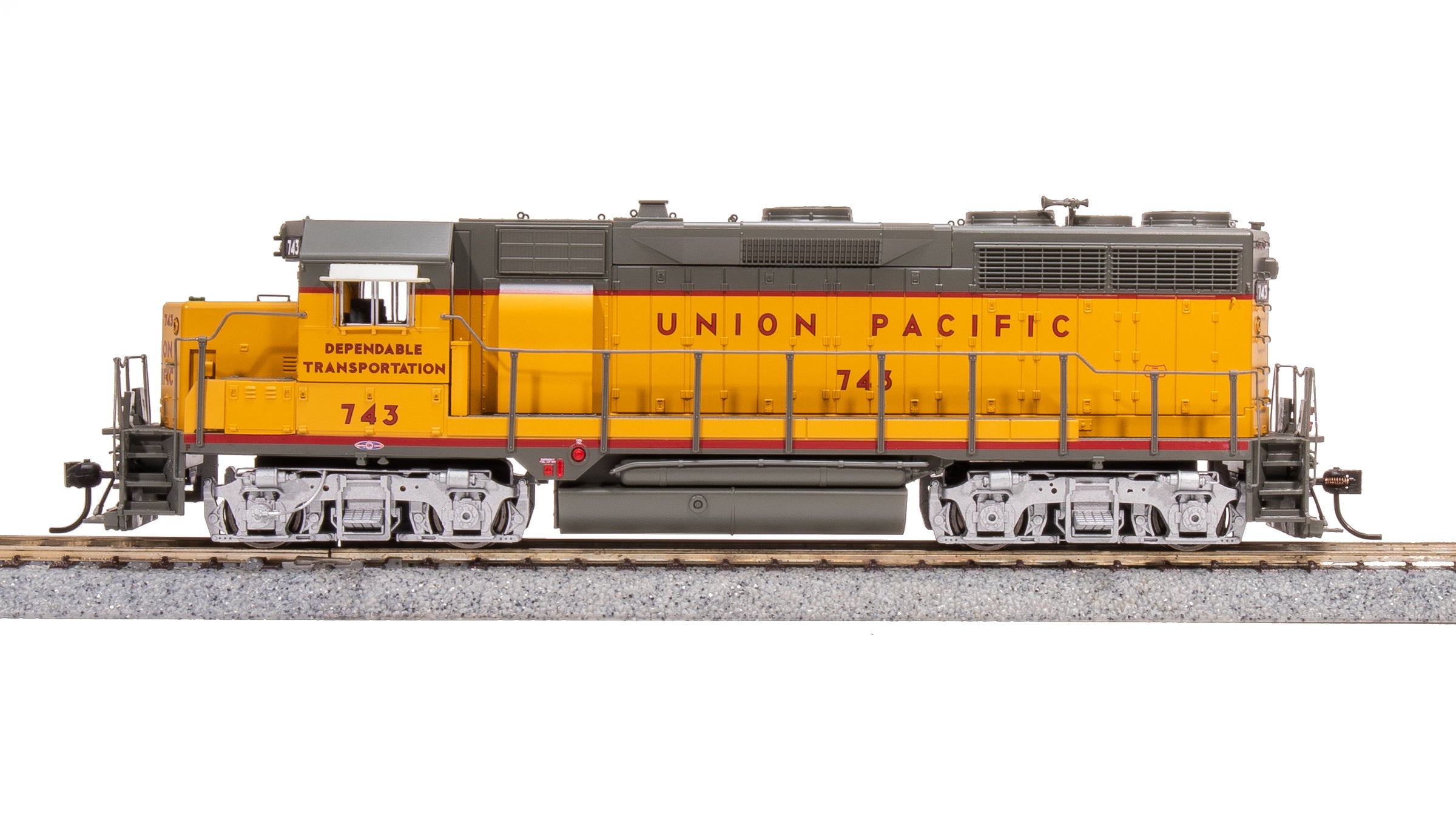 7548 EMD GP35, UP 743, "Dependable Transportation", Paragon4 Sound/DC/