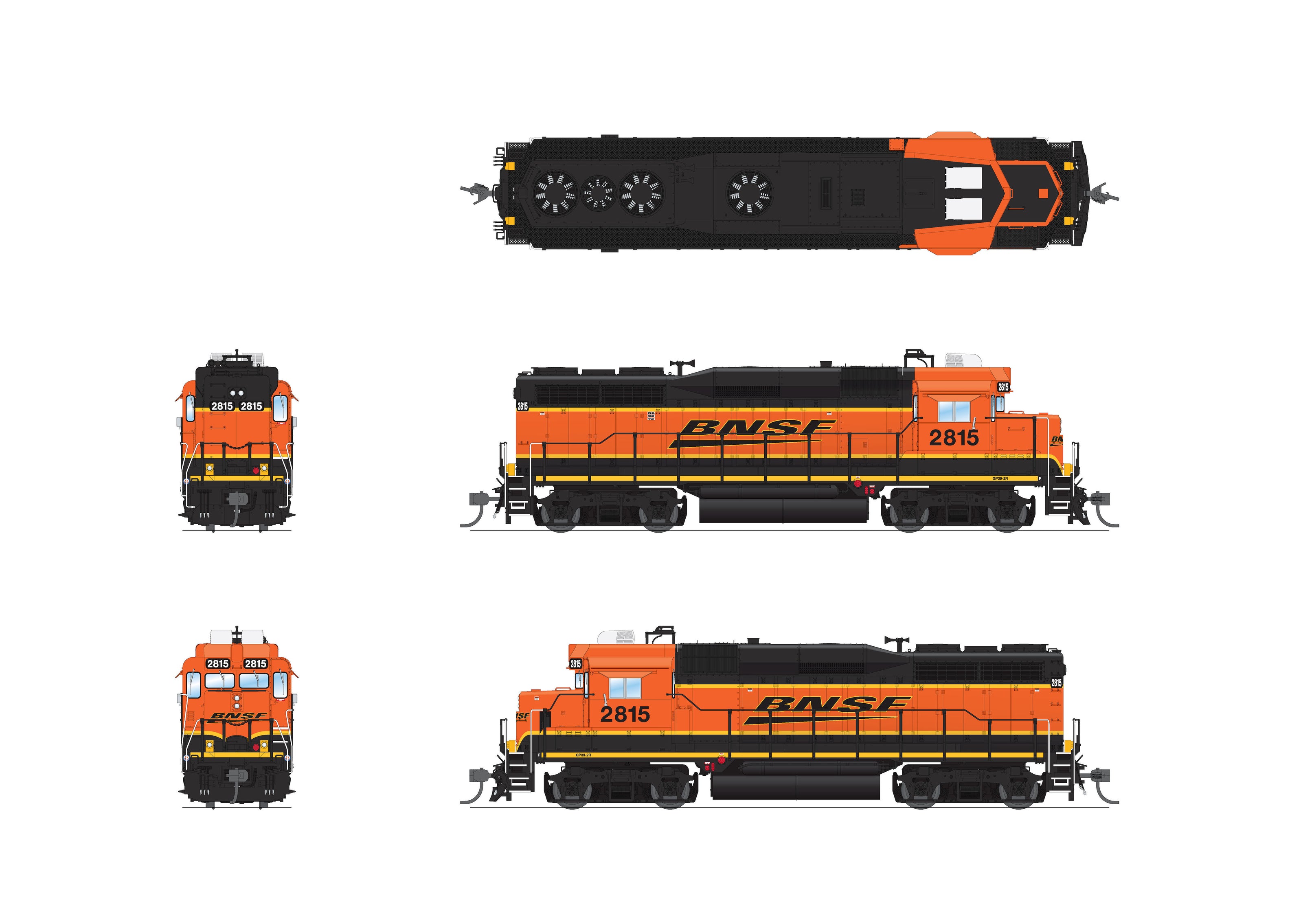 7533 EMD GP35, BNSF 2919, Swoosh Scheme, Paragon4 Sound/DC/DCC, HO (GP