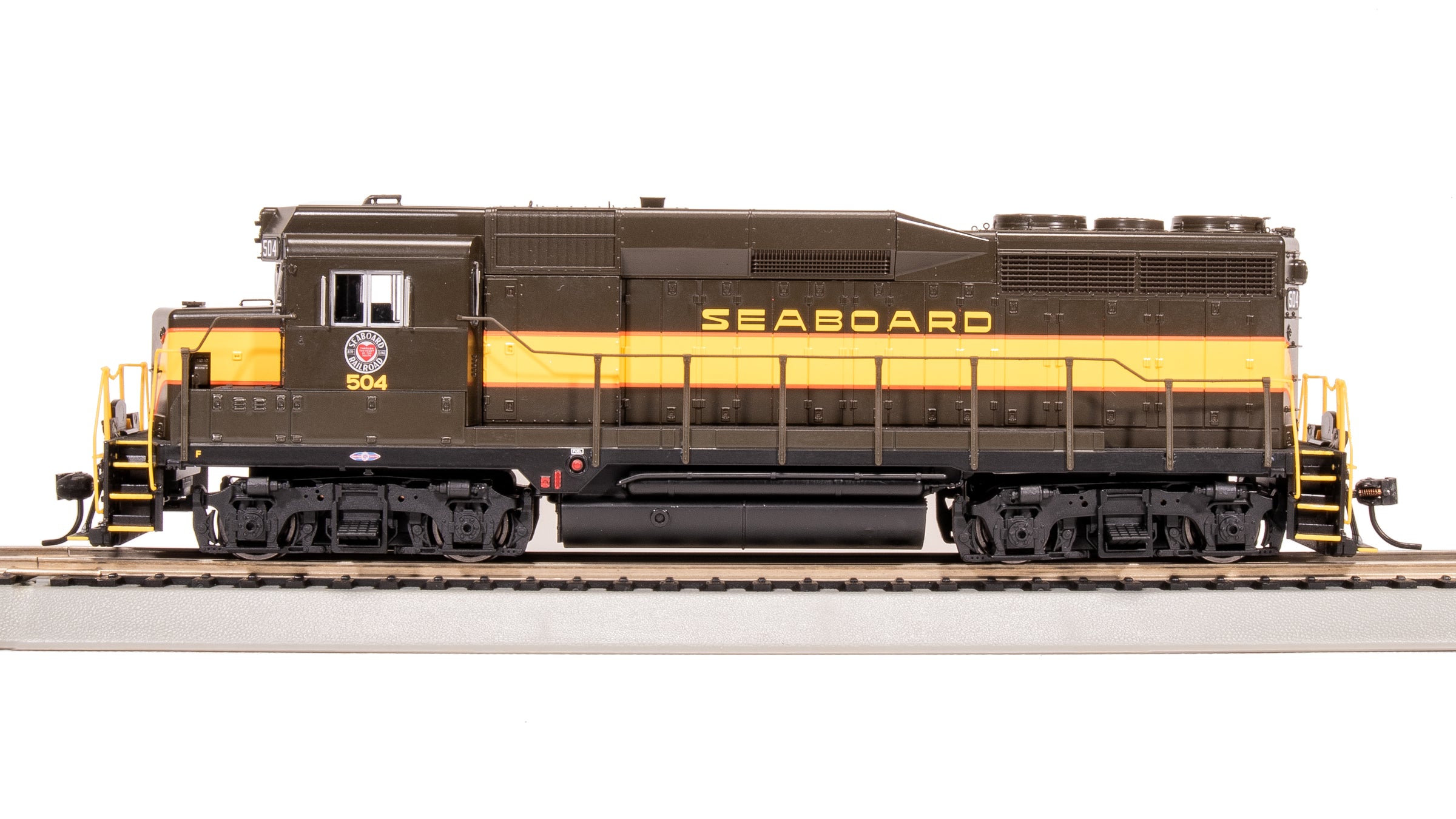 7576 EMD GP30, SAL 504, Pullman Green, Yellow, & Orange, Paragon4 Soun
