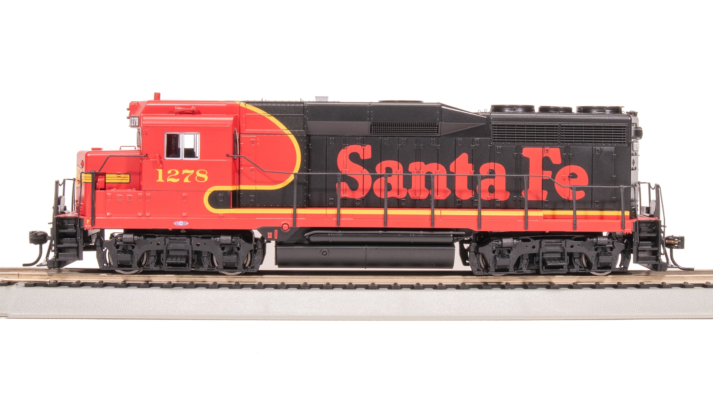 7584 EMD GP30, ATSF 1278, Black Bonnet Fantasy Scheme, Paragon4 Sound/