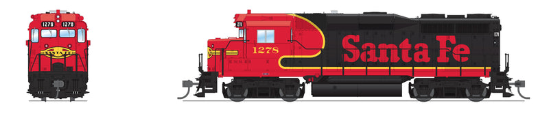 7585 EMD GP30, ATSF 1283, Black Bonnet Fantasy Scheme, Paragon4 Sound/