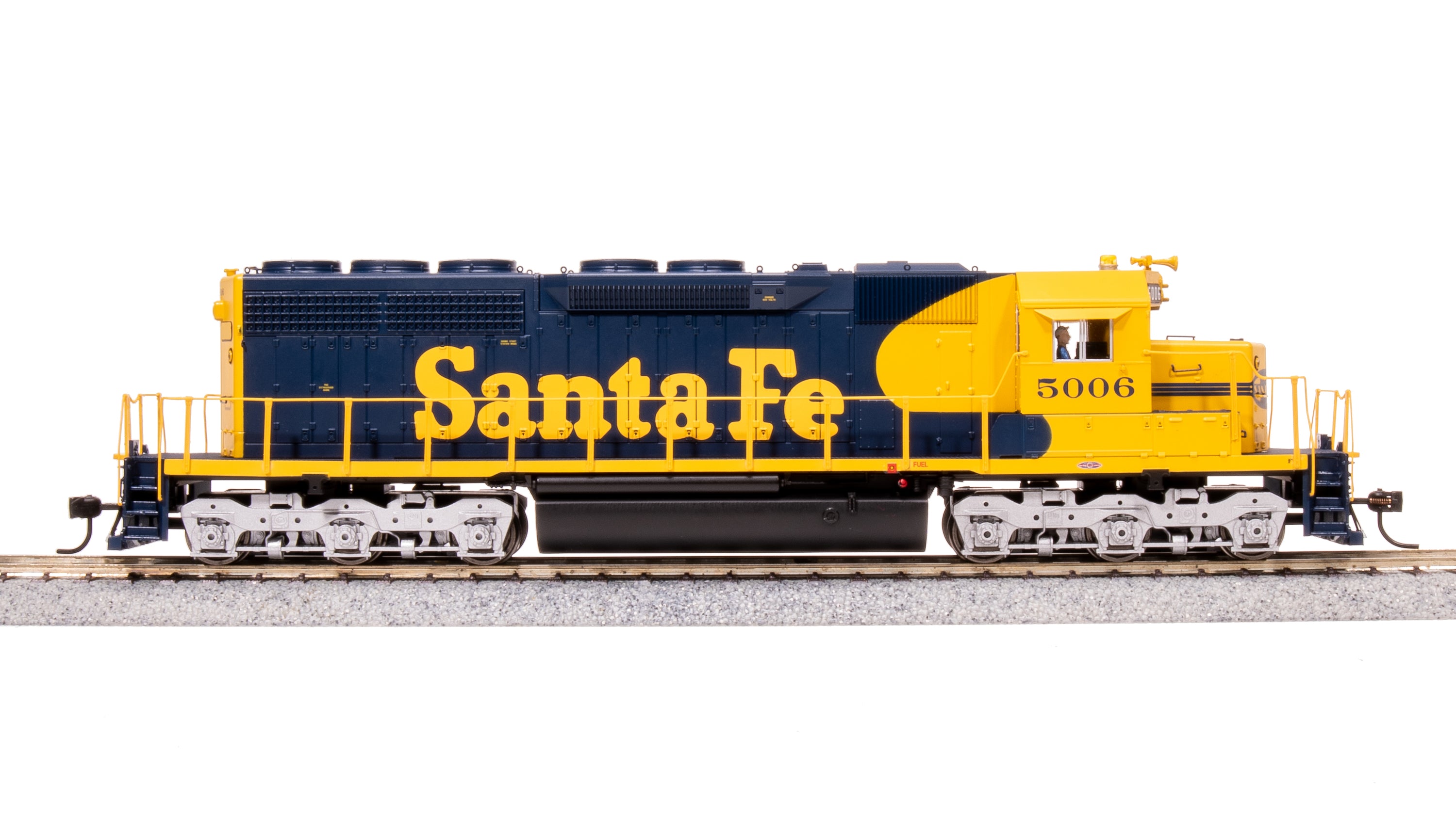 7631 EMD SD40, ATSF 5010, Blue/Yellow Warbonnet, Paragon4 Sound/DC/DCC