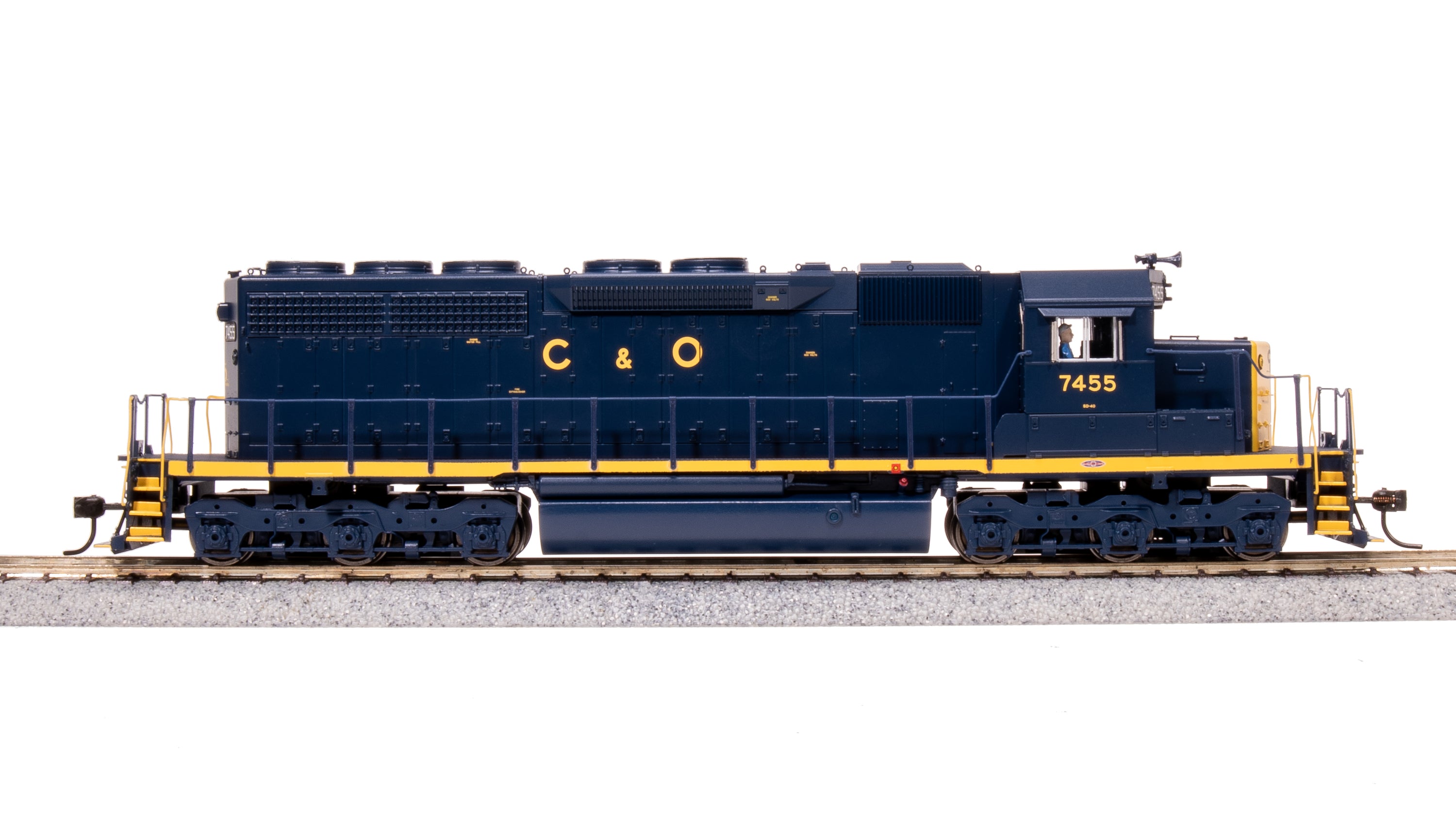 9033 EMD SD40, C&O 7462, Blue w/ Yellow, No-Sound / DCC-Ready, HO