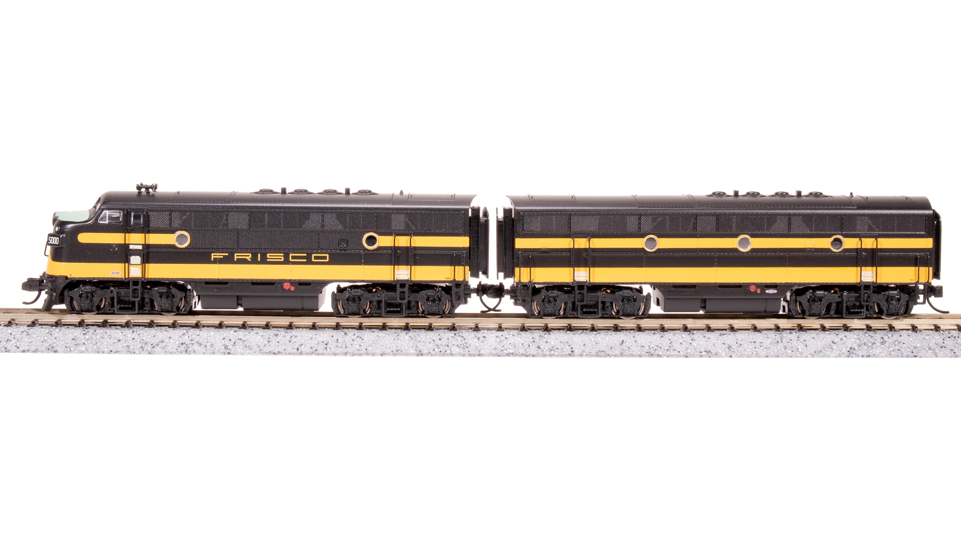 7721 EMD F3 AB, SLSF 5000/5100, Black & Yellow, A-unit Paragon4 Sound/