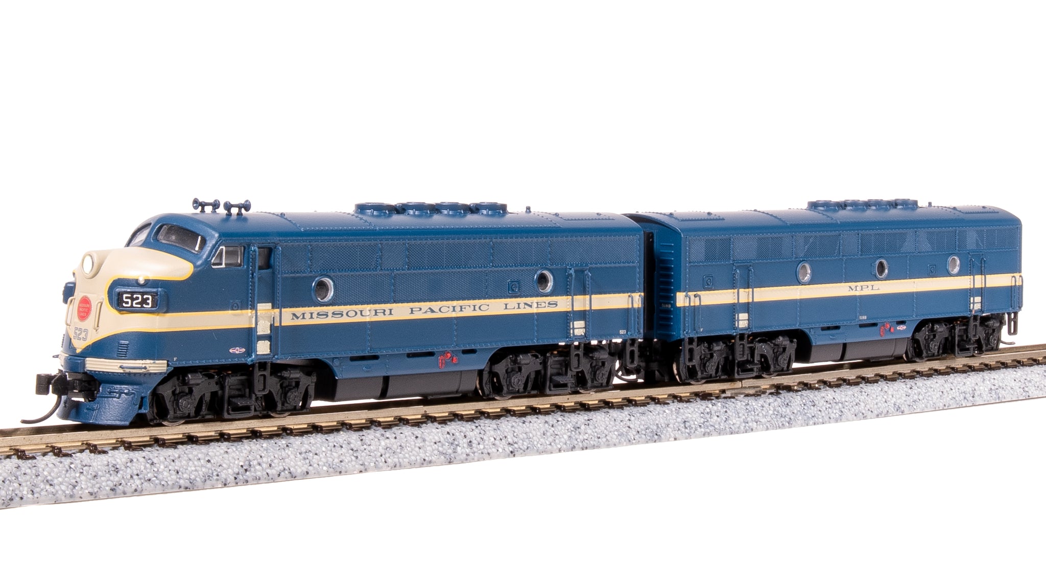 7724 EMD F3 AB, MP 523/518B, Eagle Scheme, A-unit Paragon4 Sound/DC/DC