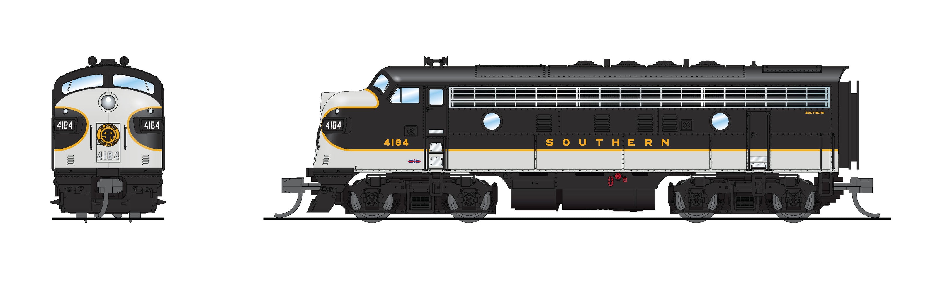 9064 EMD F3A, SOU 4185, Tuxedo Scheme, No-Sound / DCC-Ready, N