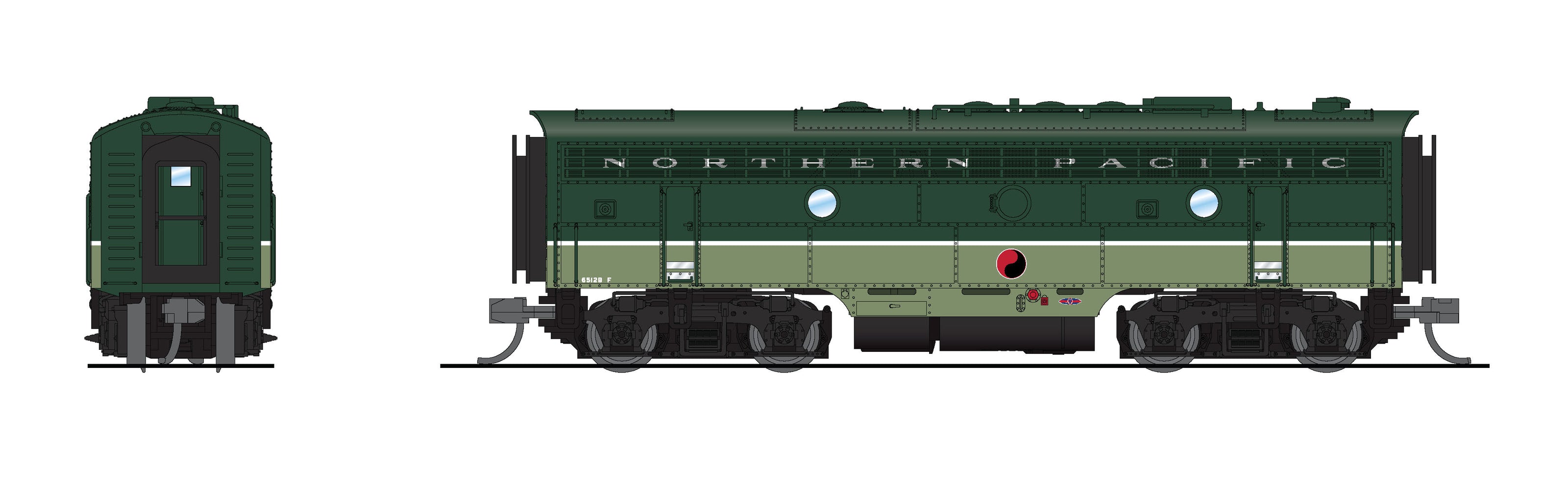 9085 EMD F7B, NP 6513B, Loewy NCL Scheme, No-Sound / DCC-Ready, N