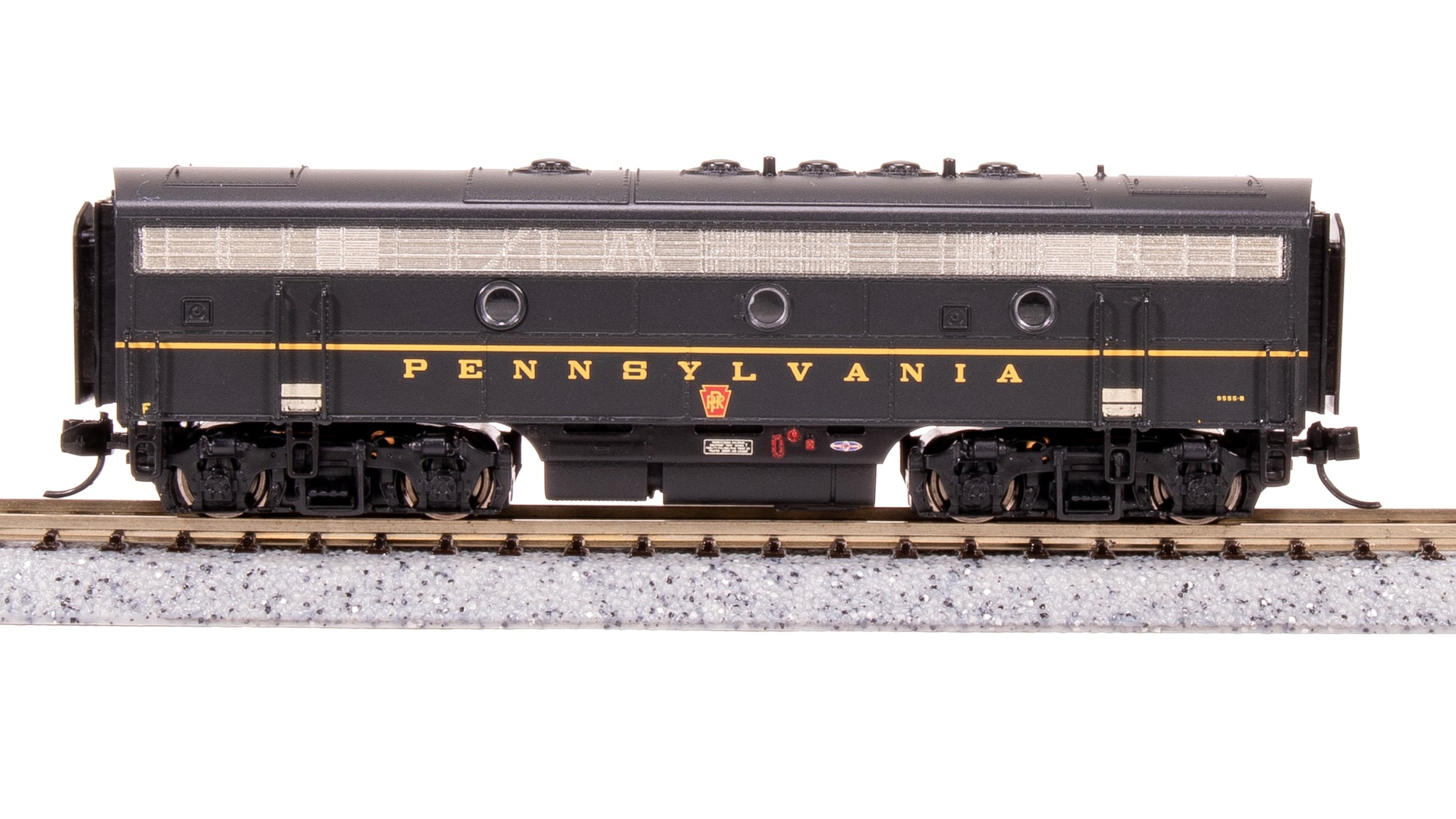 7758 EMD F7 AB, PRR 9692A/9555B, DGLE Single Stripe, A-unit Paragon4 S