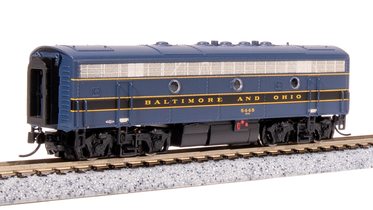 7767 EMD F7B, B&O 5456, Blue/Black/Gold, Paragon4 Sound/DC/DCC, N