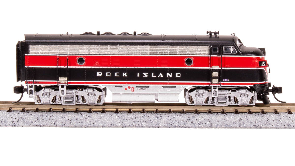 7769 EMD F7A, CRIP 115, Red/Black w/ Aluminum Trucks, Paragon4 Sound/D