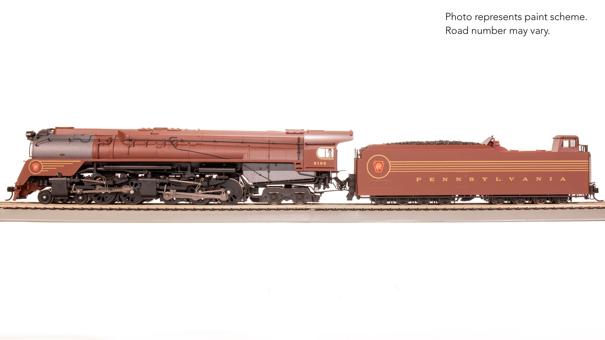 7809 PRR Q2 Duplex 4-4-6-4, #6195, Prototype Version, Tuscan Red 5-Str