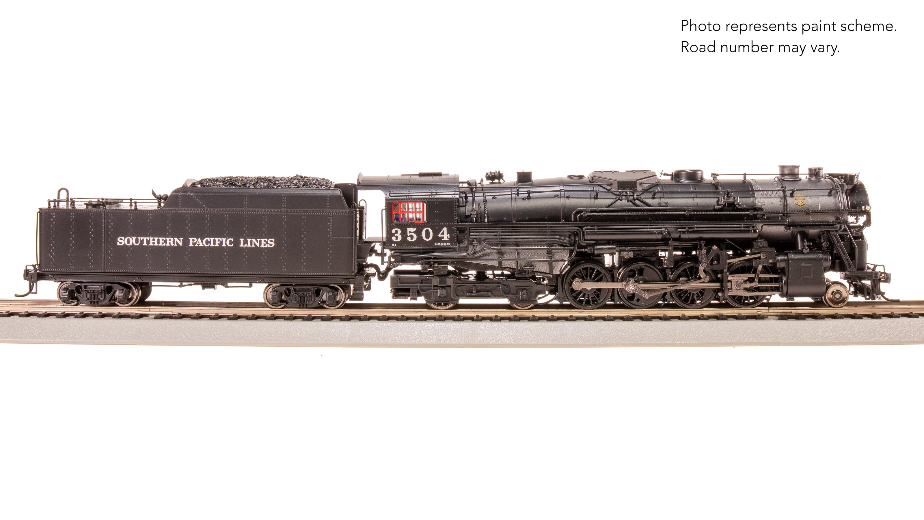 7902 Southern Pacific 2-8-4 Berkshire, T1a #3508, 4-axle Tender, Parag