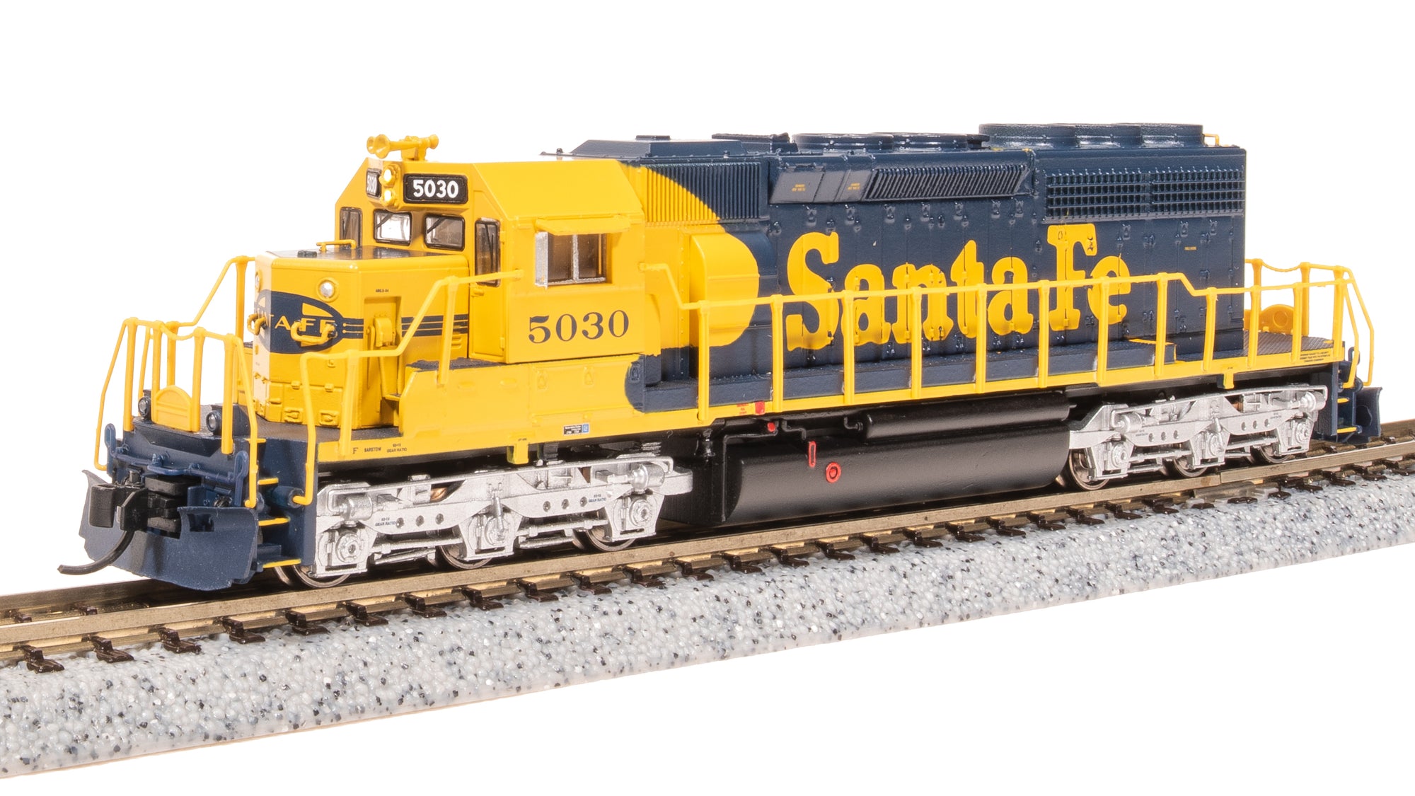 7950 EMD SD40-2, ATSF 5030, Yellow Bonnet, Paragon4 Sound/DC/DCC, N