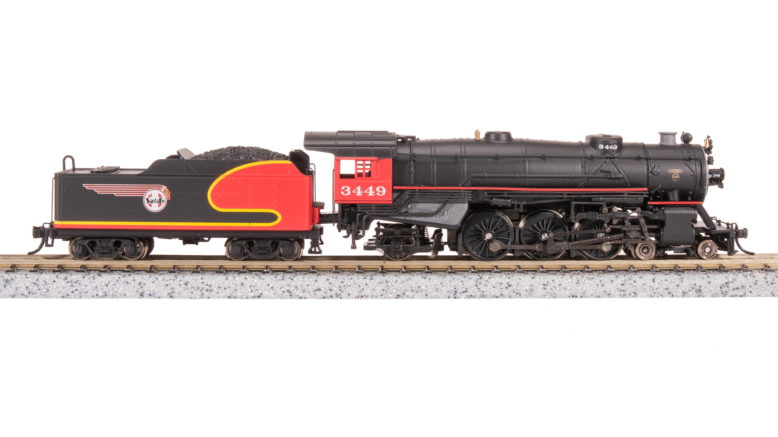7982 Heavy Pacific 4-6-2, ATSF 3449, Warbonnet Fantasy Scheme, Paragon