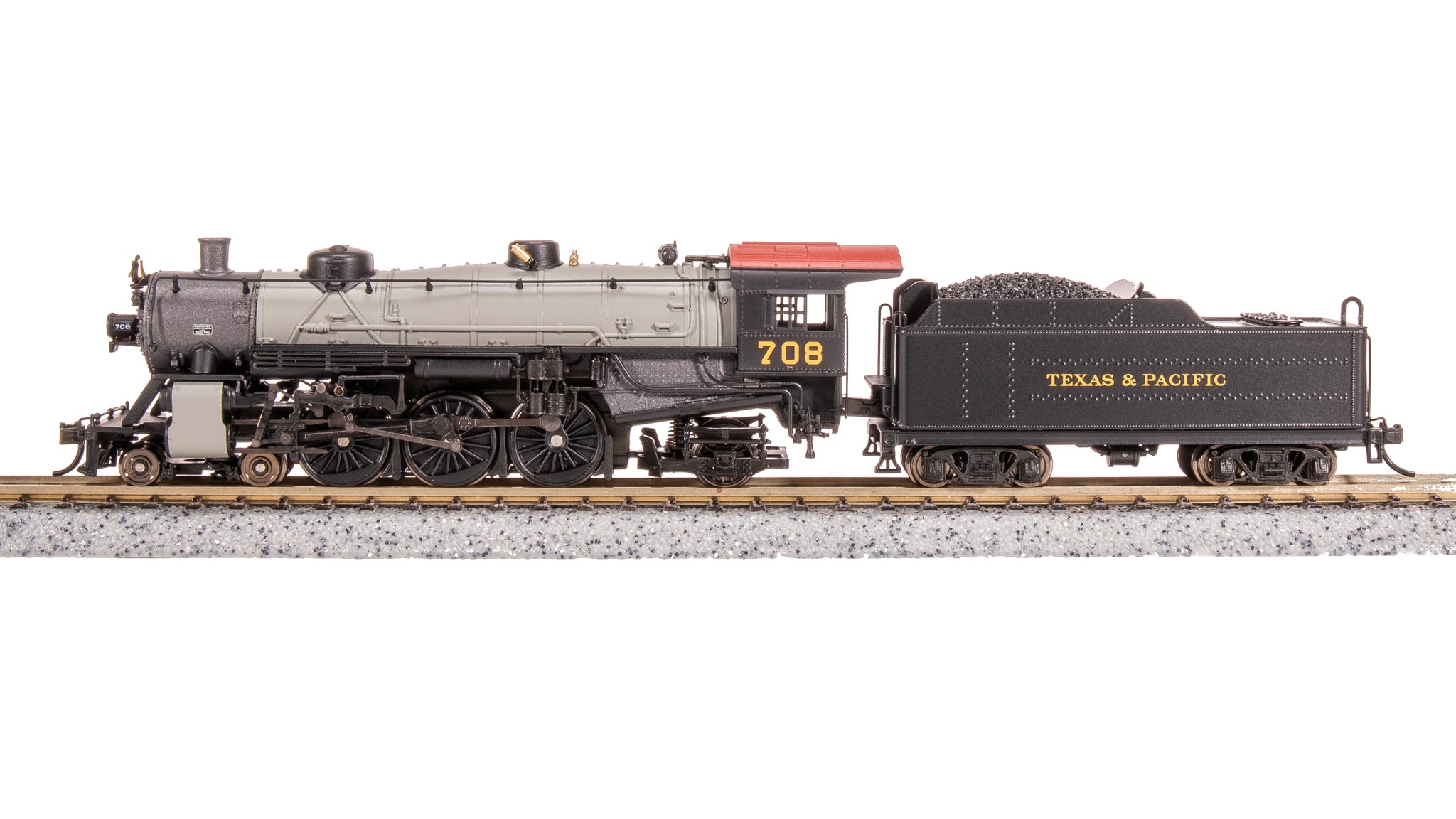 8010 Light Pacific 4-6-2, T&P 708, Gray Boiler, Paragon4 Sound/DC/DCC,