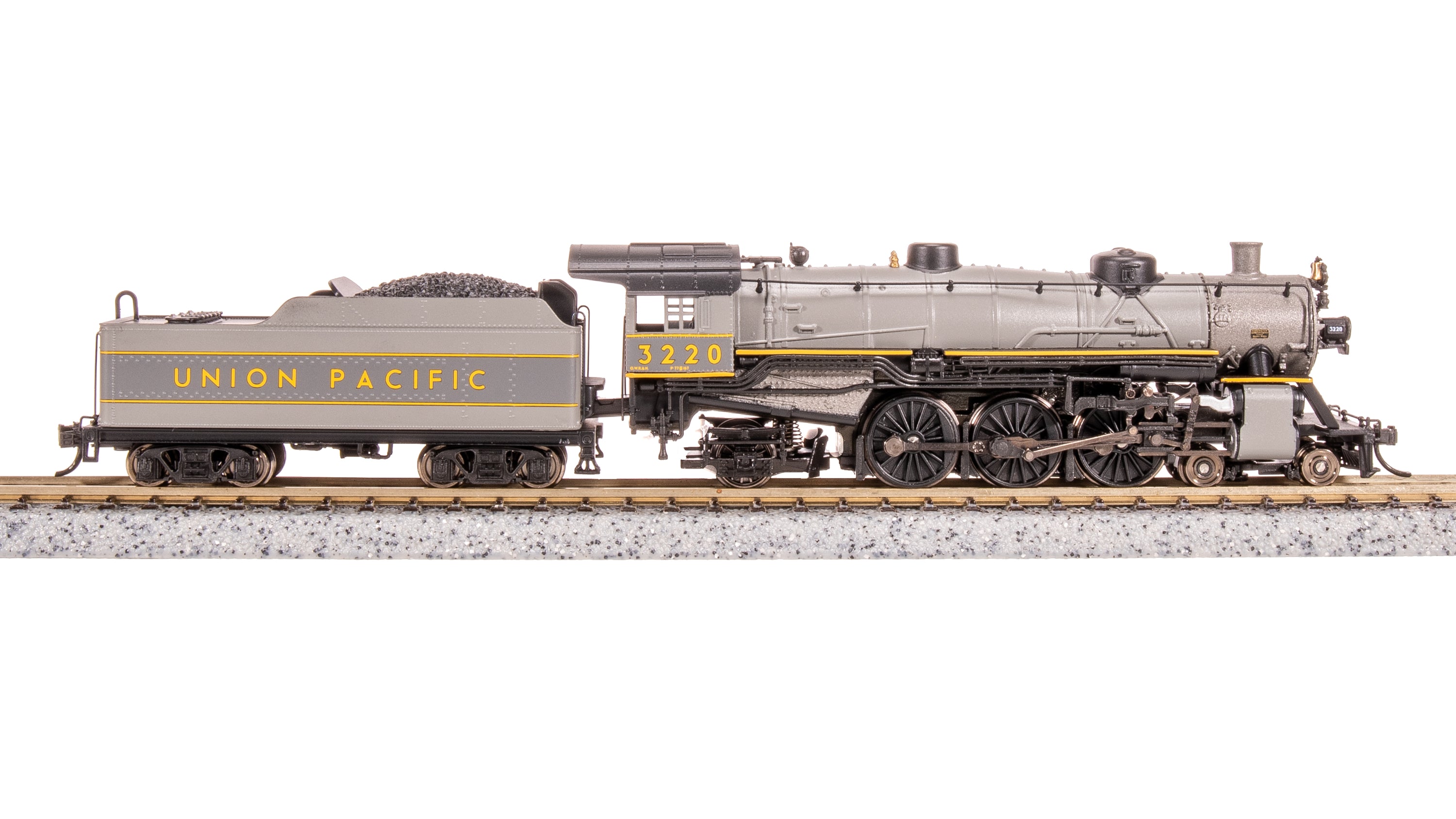 8014 Light Pacific 4-6-2, UP 3220, Two-tone Gray w/ Yellow, Paragon4 S