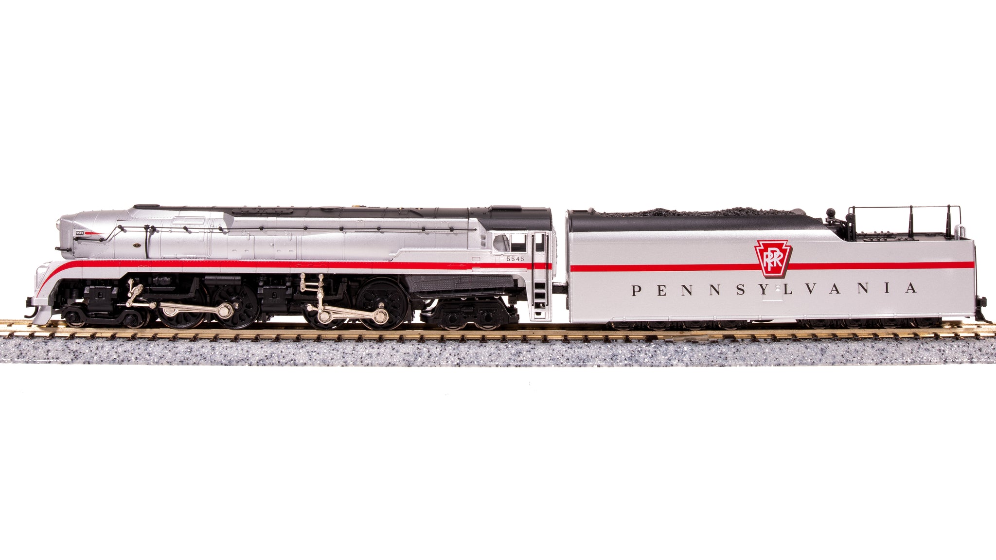 8028 PRR T1 Duplex, #5545, Silver w/ Red, Paragon4 Sound/DC/DCC, N (Fa