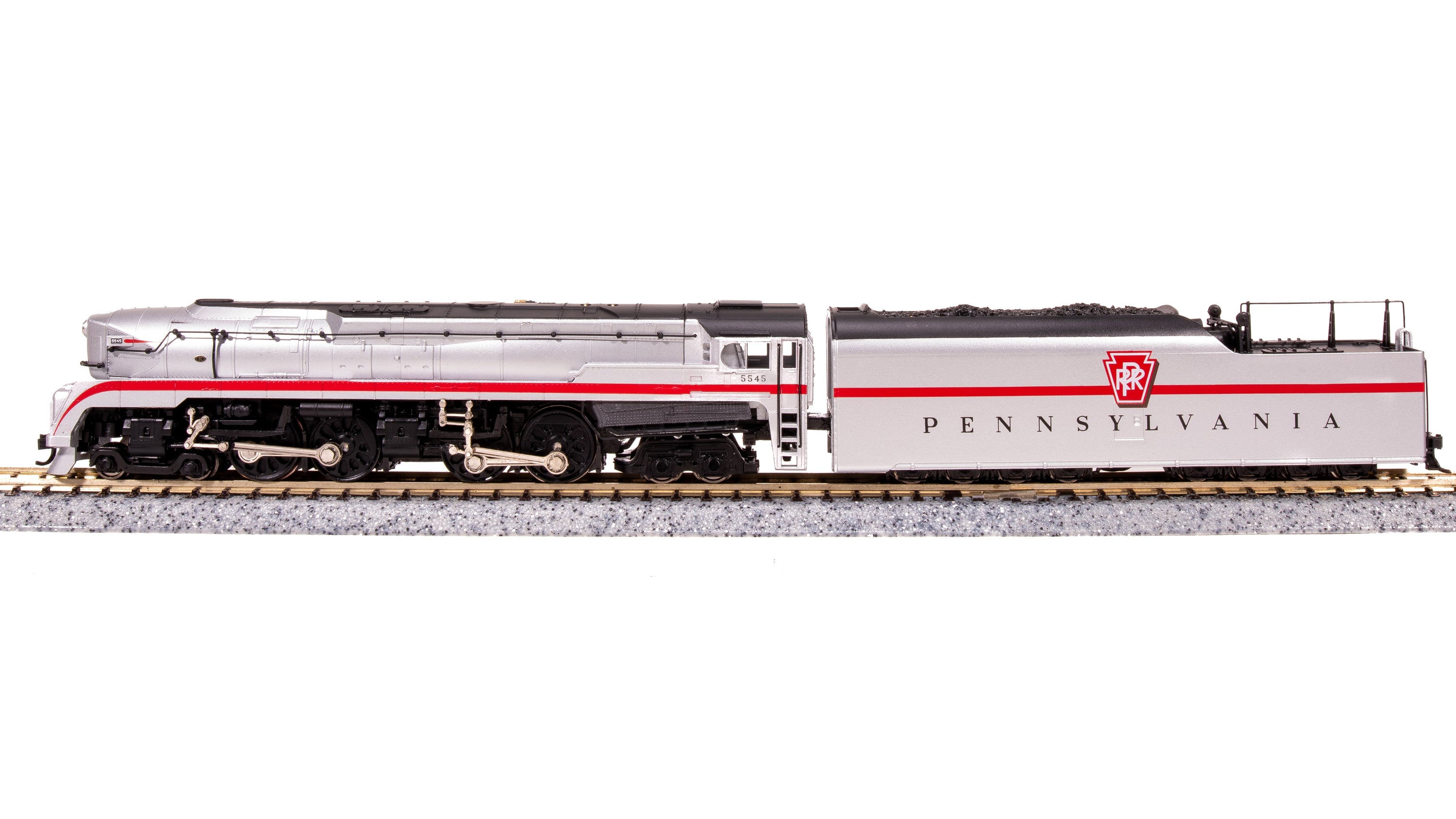 8028 PRR T1 Duplex, #5545, Silver w/ Red, Paragon4 Sound/DC/DCC, N (Fa
